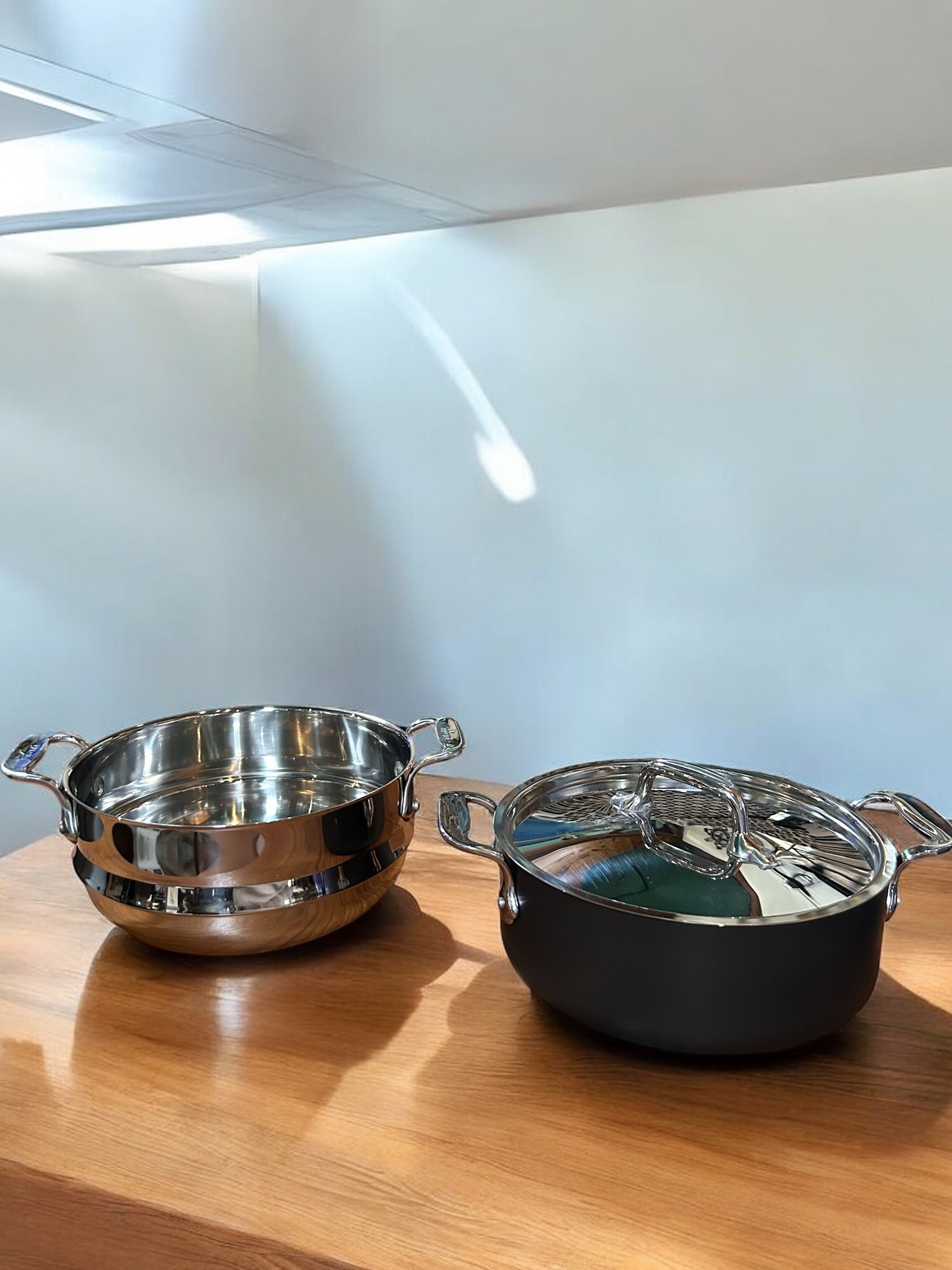 All-clad Casserole Set With Steamer #3383 | Auctionninja.com