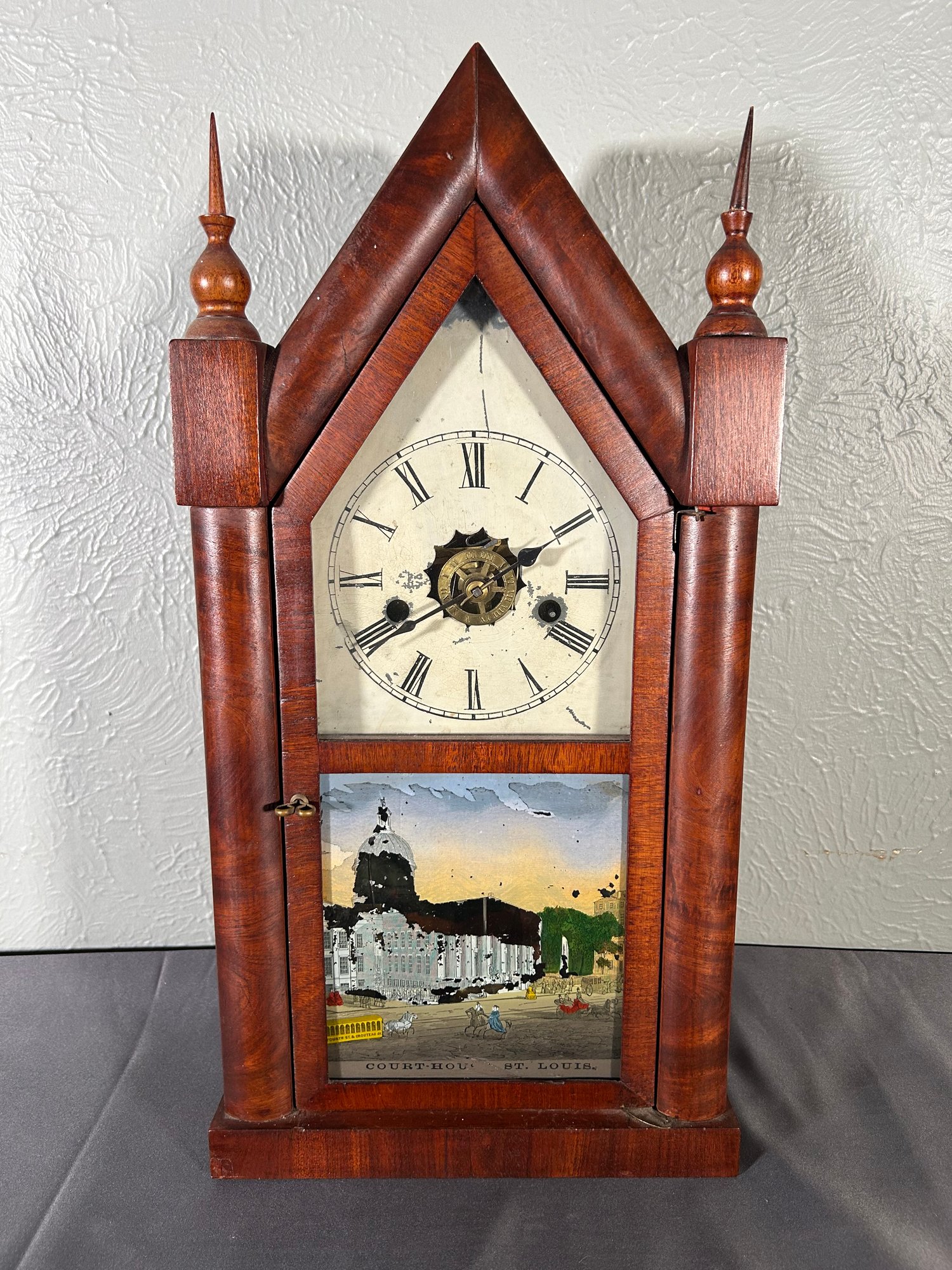 Antique Steeple Clock - St. Louis Courthouse By Welch #1250 ...