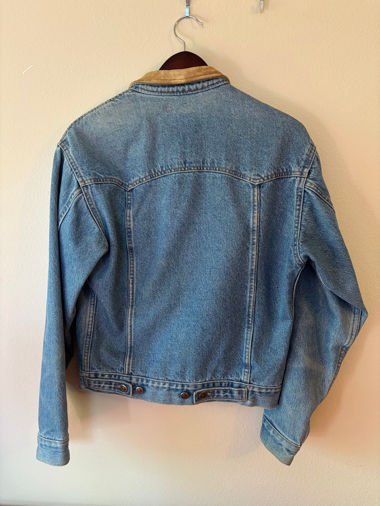Vintage Women's Small Schaefer Outfitter Denim & Leather Jacket W ...