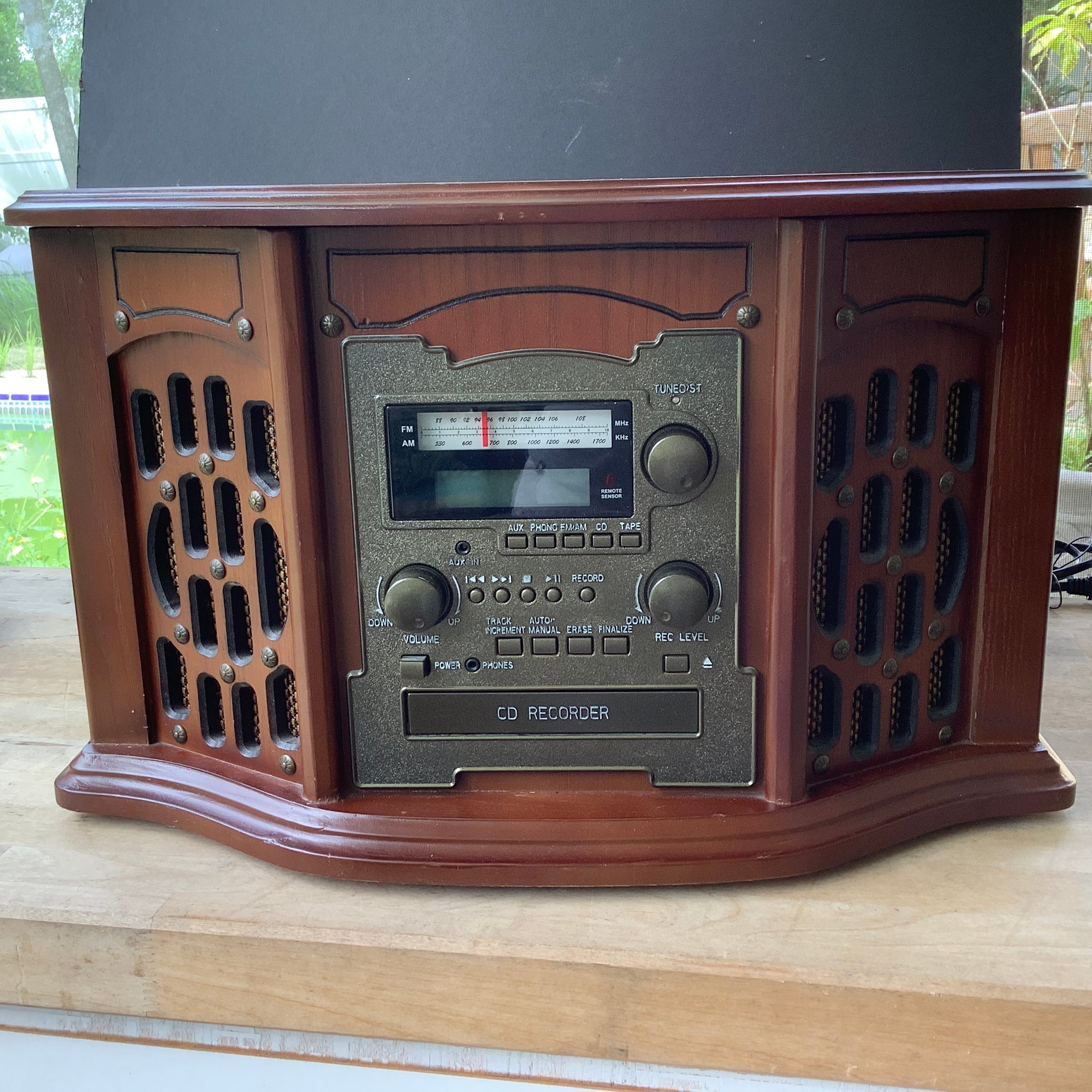 Music Center Record Player, CD Player And Recorder, AM/FM Radio ...