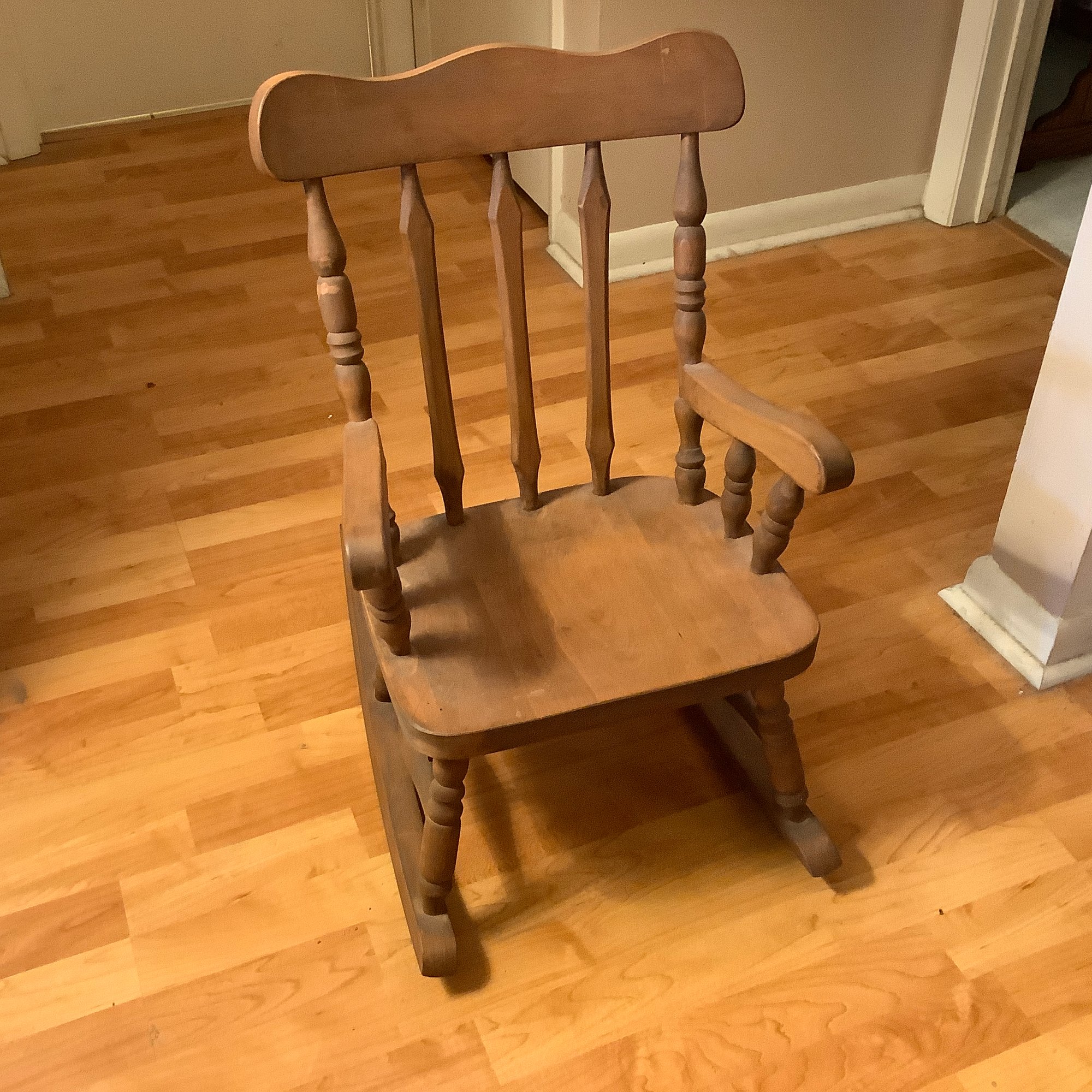 VIntage Child's Rocking Chair With Pull Out Drawer Underneath #5179 ...