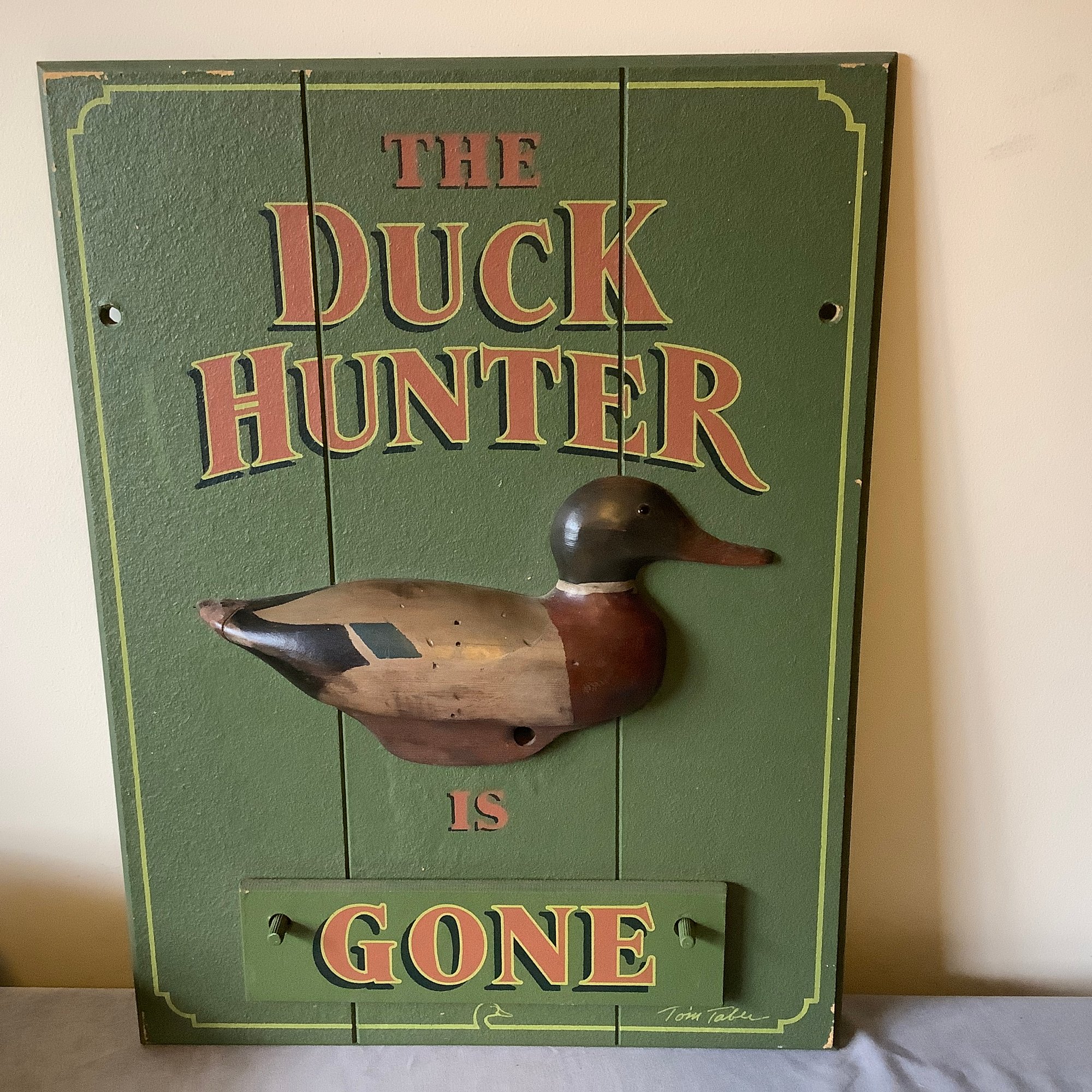 Gone Duck Hunting Sign, 3D, Ducks Unlimited- Flip Sign #6639 ...