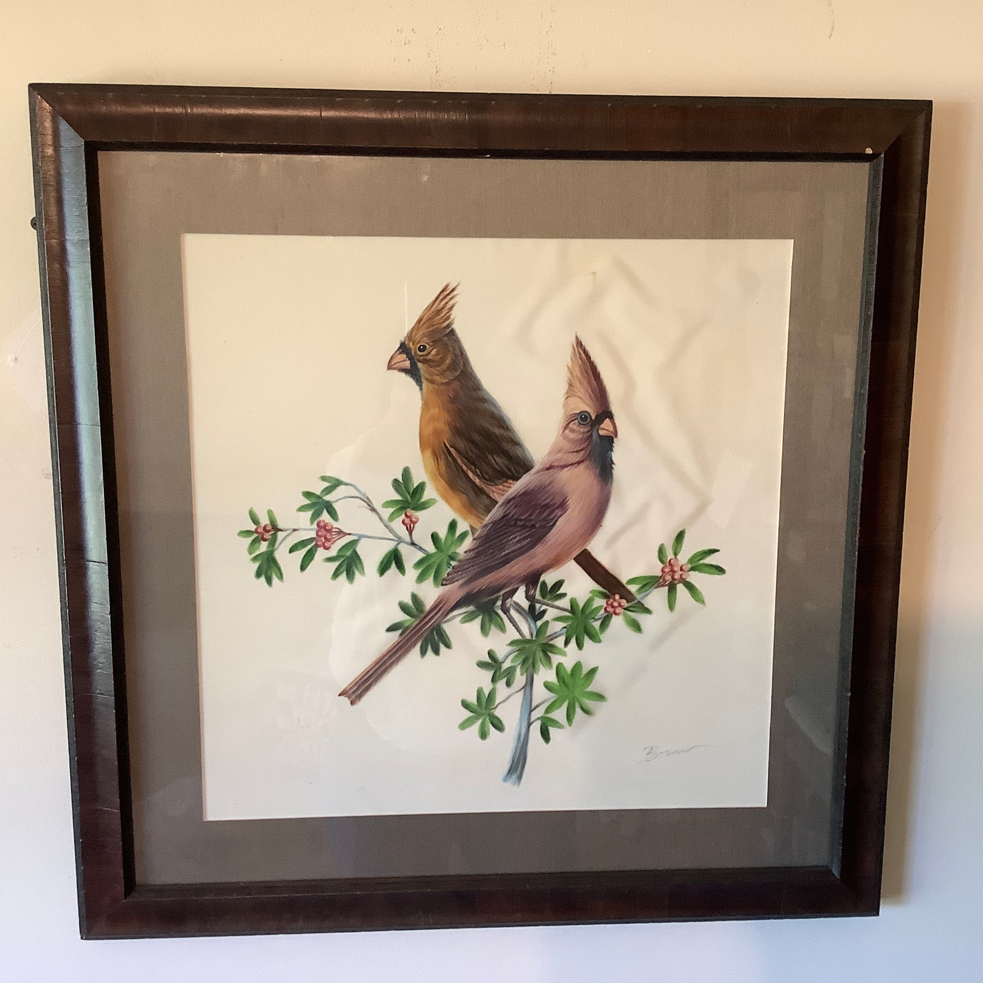 Framed Signed Original Oil Painting On Silk With COA From Collier Art ...