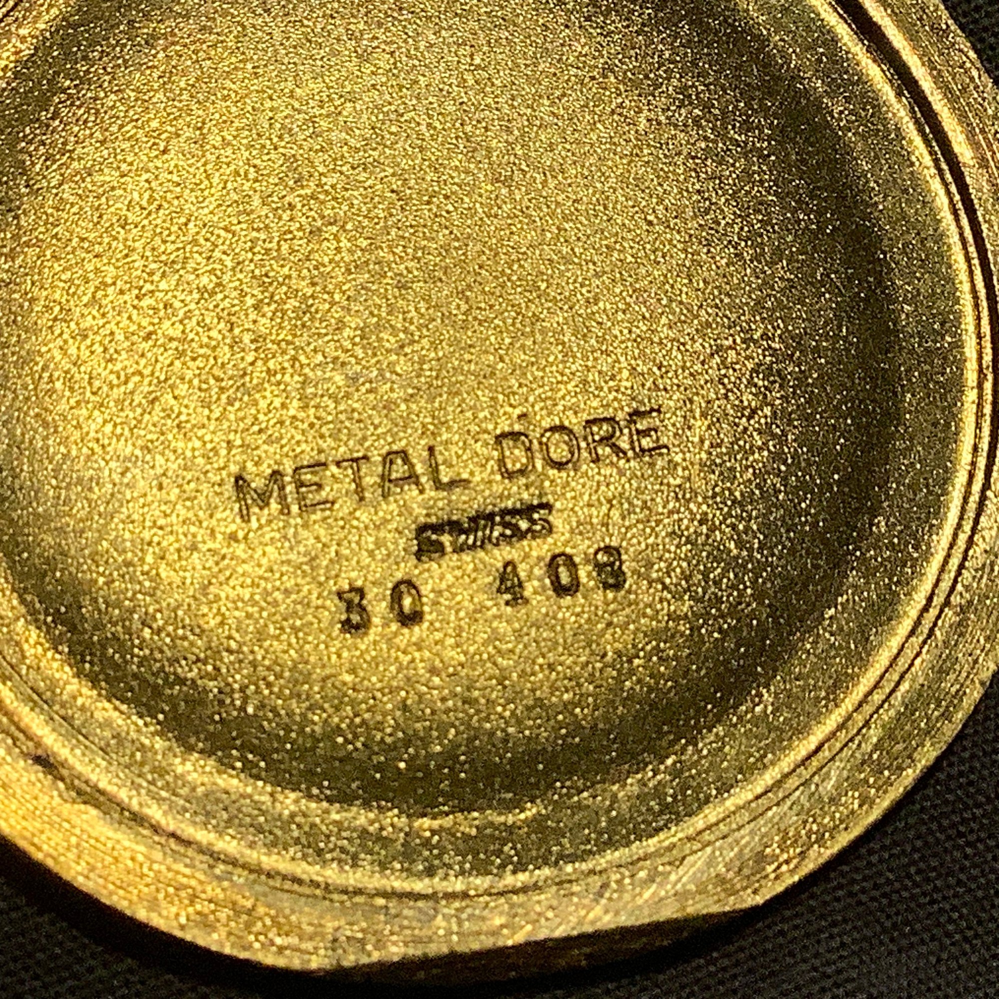 Chandler Ladies Swiss Dore Pocket Watch, 17 Jewels With Painted Fish ...