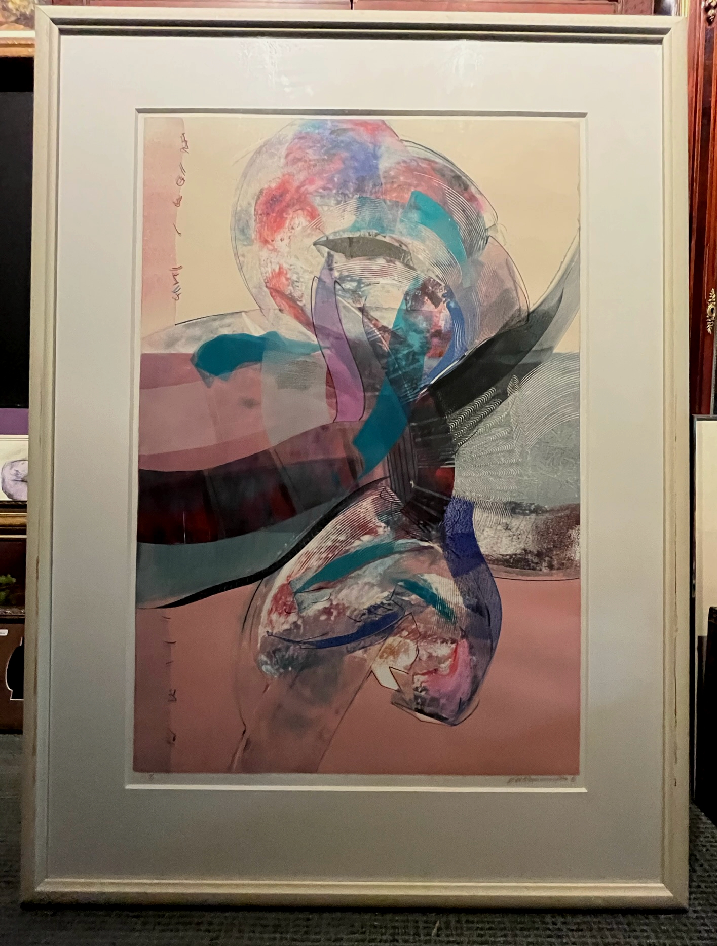 Gorgeous Modern Abstract Vintage Serigraph, Pencil Signed, Limited ...