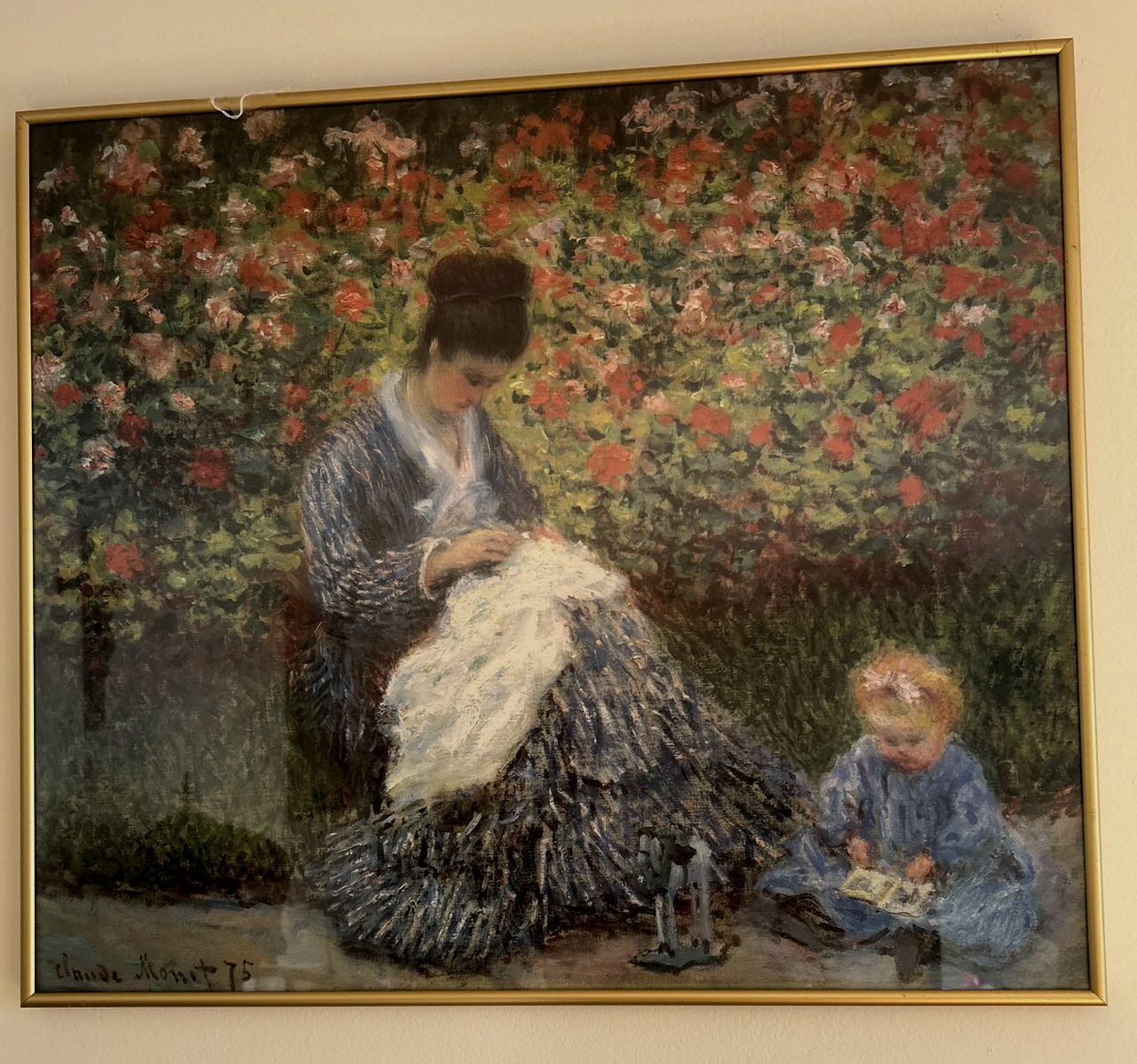 "Camille Monet And Child In The Garden At Argenteuil" By Claude Monet ...