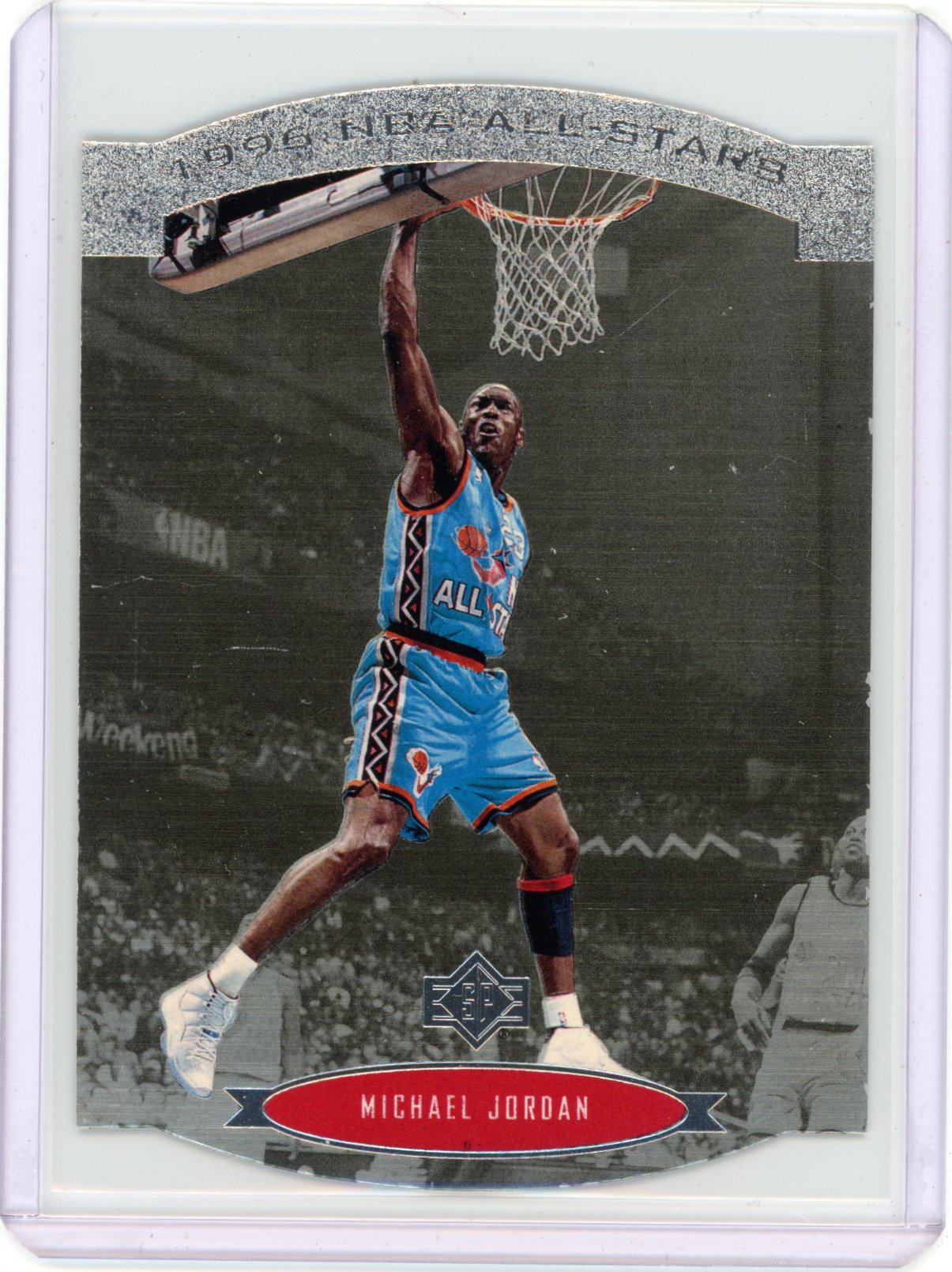 1995 Upper Deck SP All Stars Michael Jordan Die Cut Basketball Card #3172 | Auctionninja.com