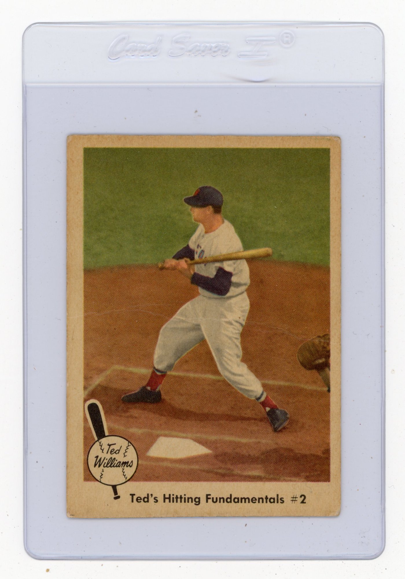 1959 Fleer Ted Williams Ted's Hitting Fundamentals #2 Baseball Card ...