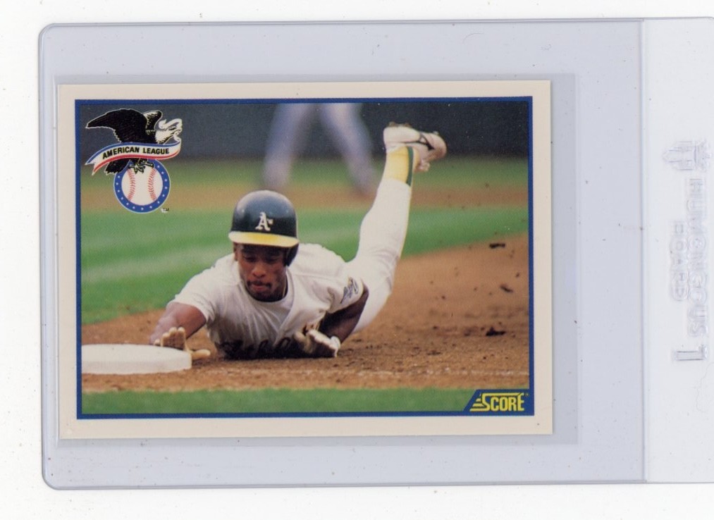 1990 Score Rickey Henderson 1989 Highlight Baseball Card #18925 ...