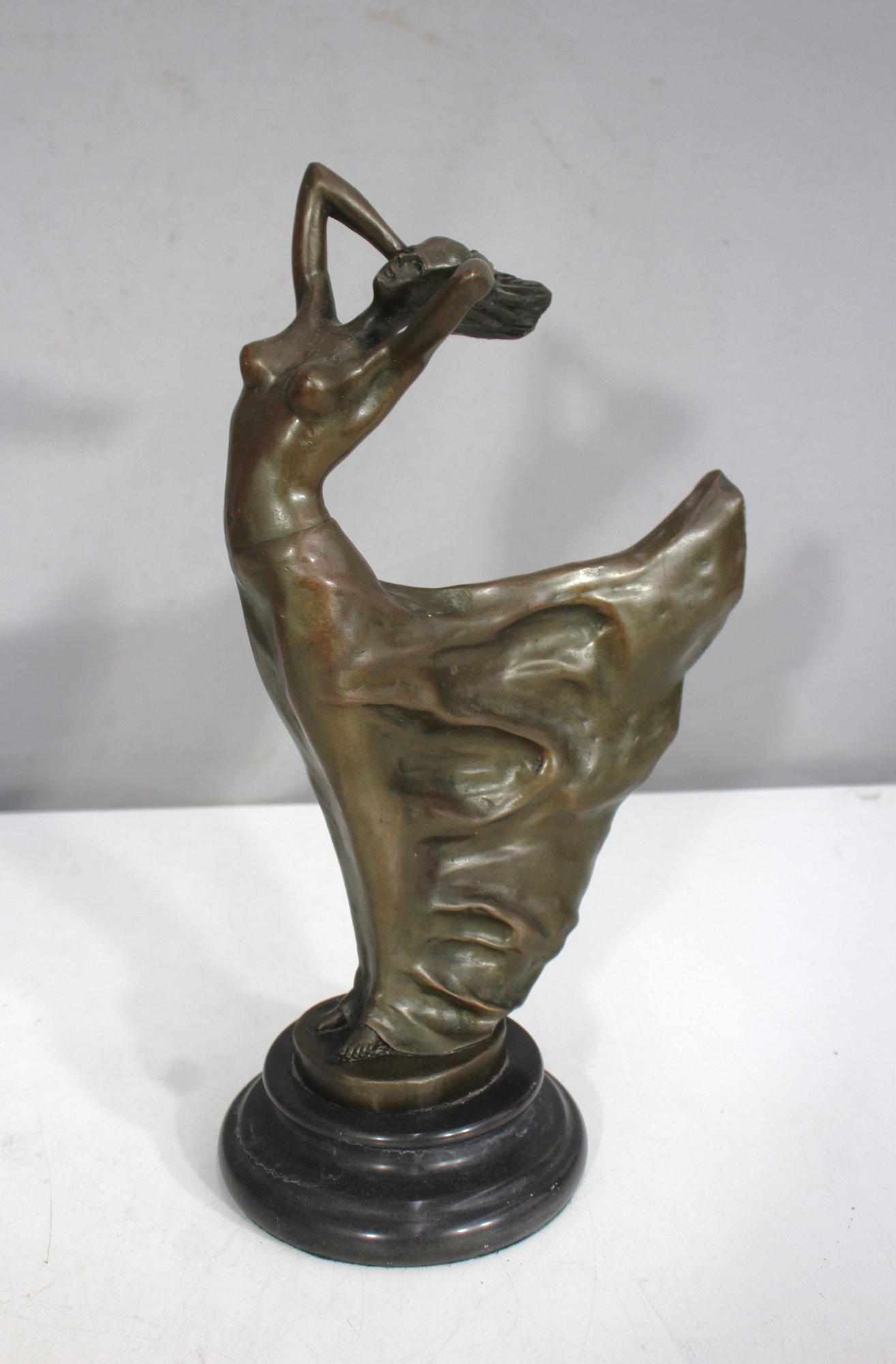 Signed Milo Bronze Sculpture Elegant Female Figure 13.5"H #85511 ...