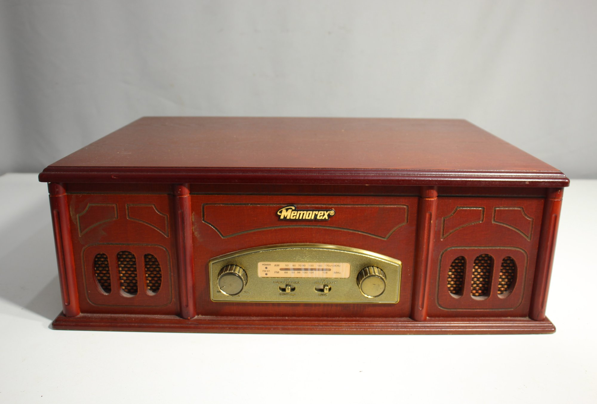 Memorex Turntable And AM/FM Radio In Cherry Wood Finish-working #72100 ...