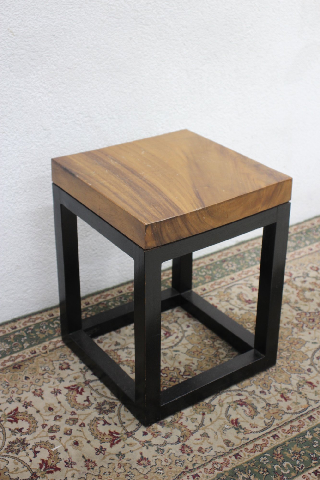 Modern Industrial Wood & Metal Side Table 18" X 14" #86029 ...