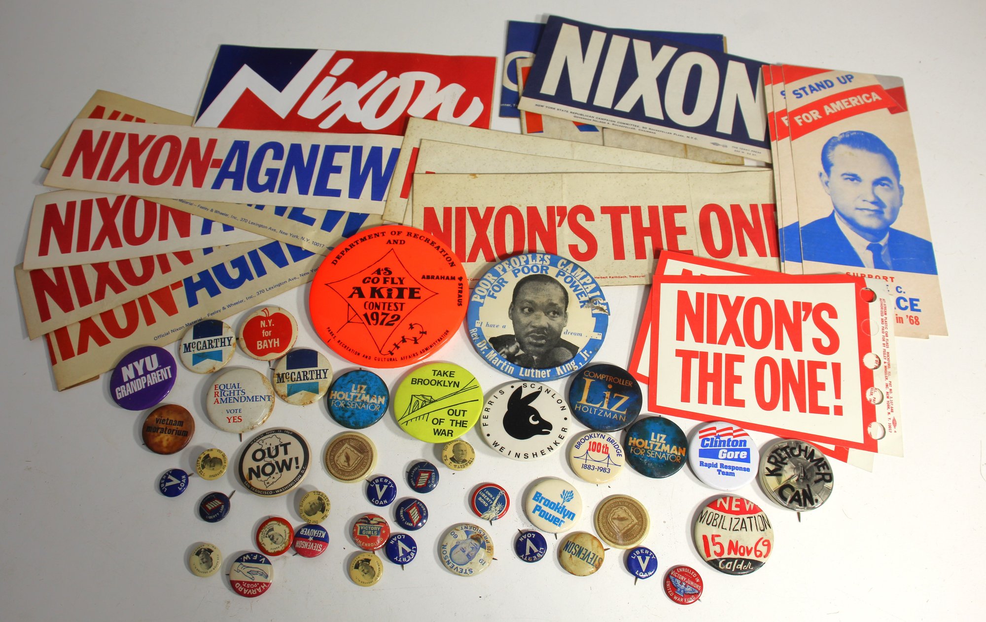 Collection Of Vintage Political Button -most From Richard Nixon ...