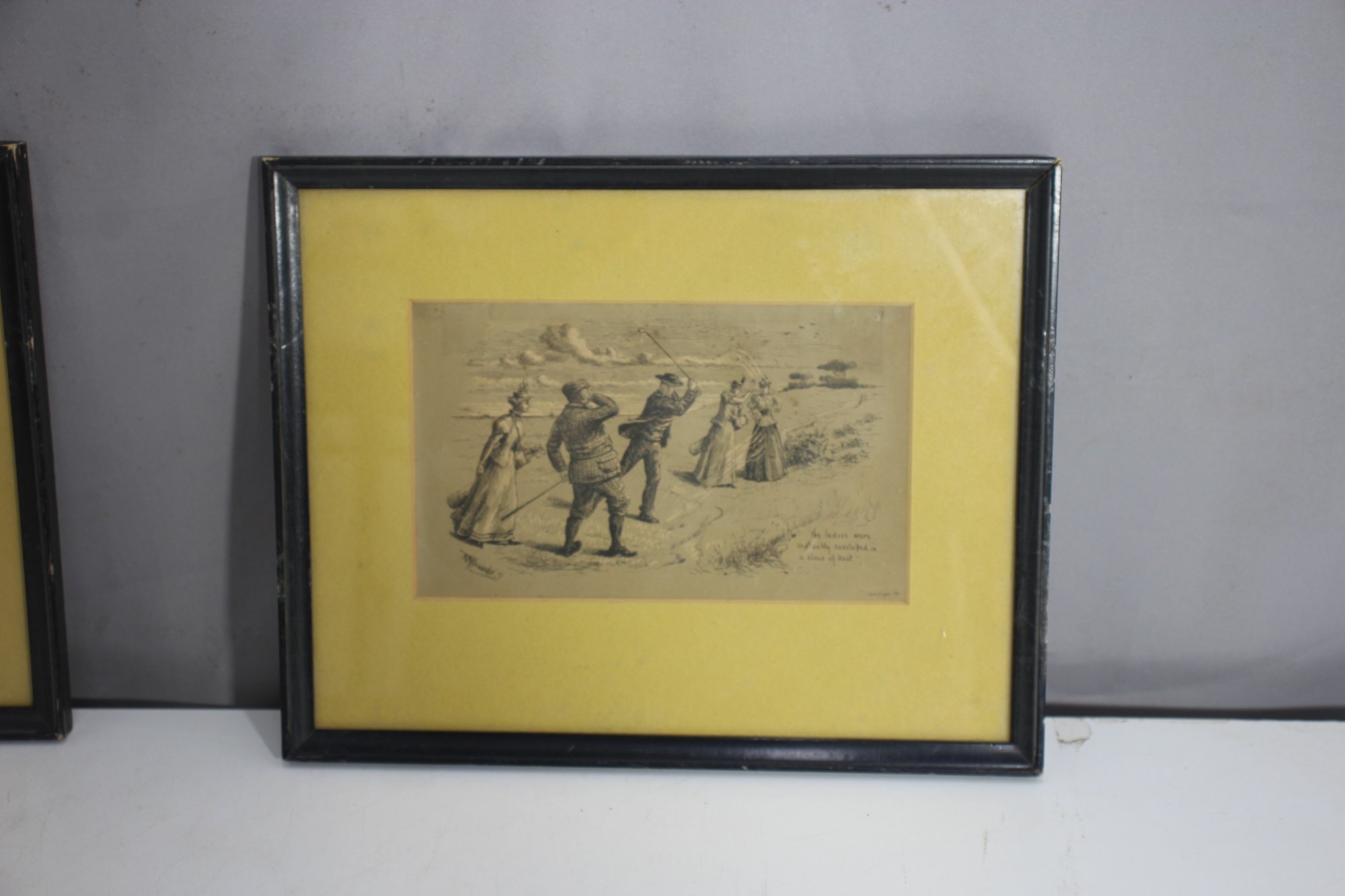 Set Of 3 Antique Humorous Lithographs In Frames 19th Century Style ...