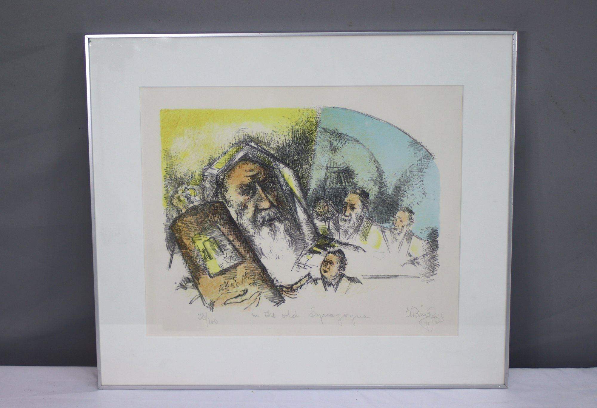 Framed Signed And Numbered Chiam Gross Limited Edition Lithograph, "in ...