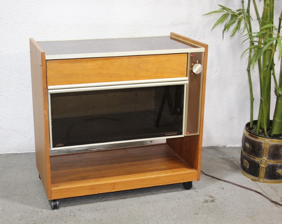 Vintage Salton Hot Spot Entertainer Model H99 Wheeled Entertaining Cabinet - In Working ...