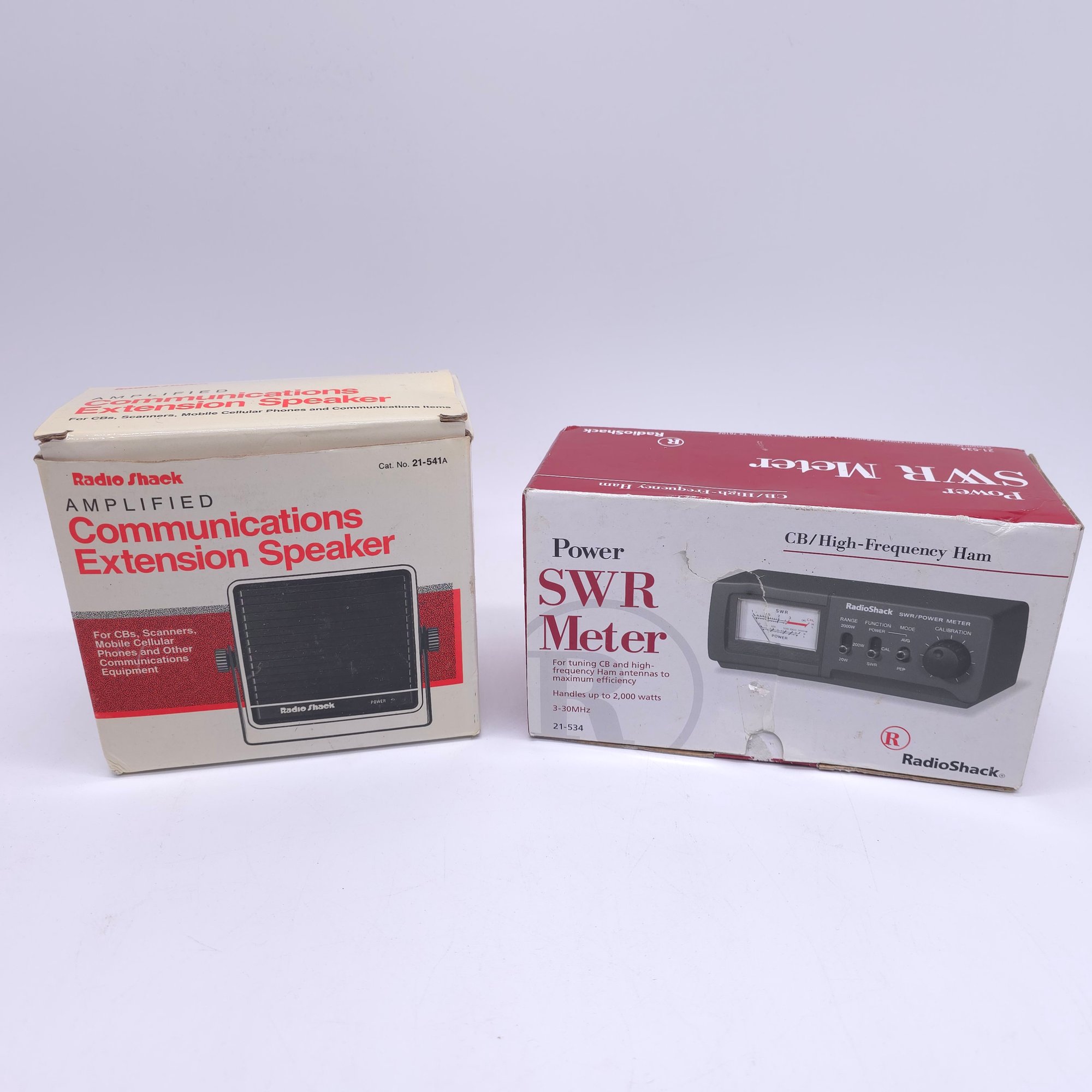 Radioshack Electronics - Power SWR Meter, Extension Speaker - #144 ...