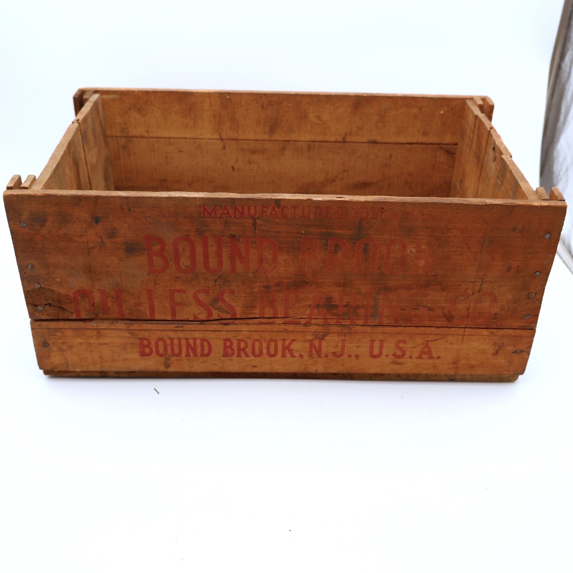 Bound Brook Oil-less Bearing Co. - Bound Brook NJ Vintage Wooden Crate ...