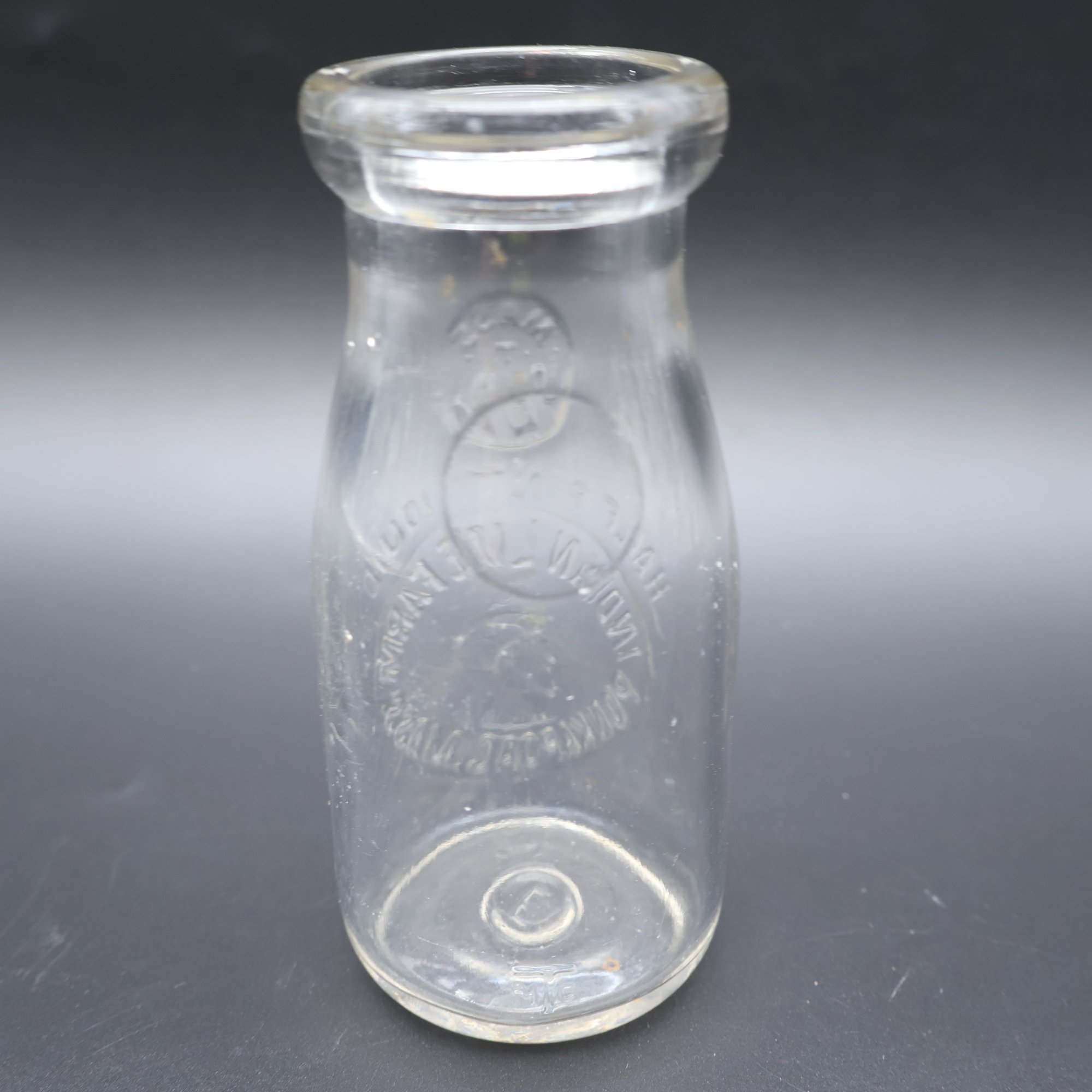 Indian Line Farm 1/2 Pint Cream Bottle - Ponkapoag Mass. #11633 ...