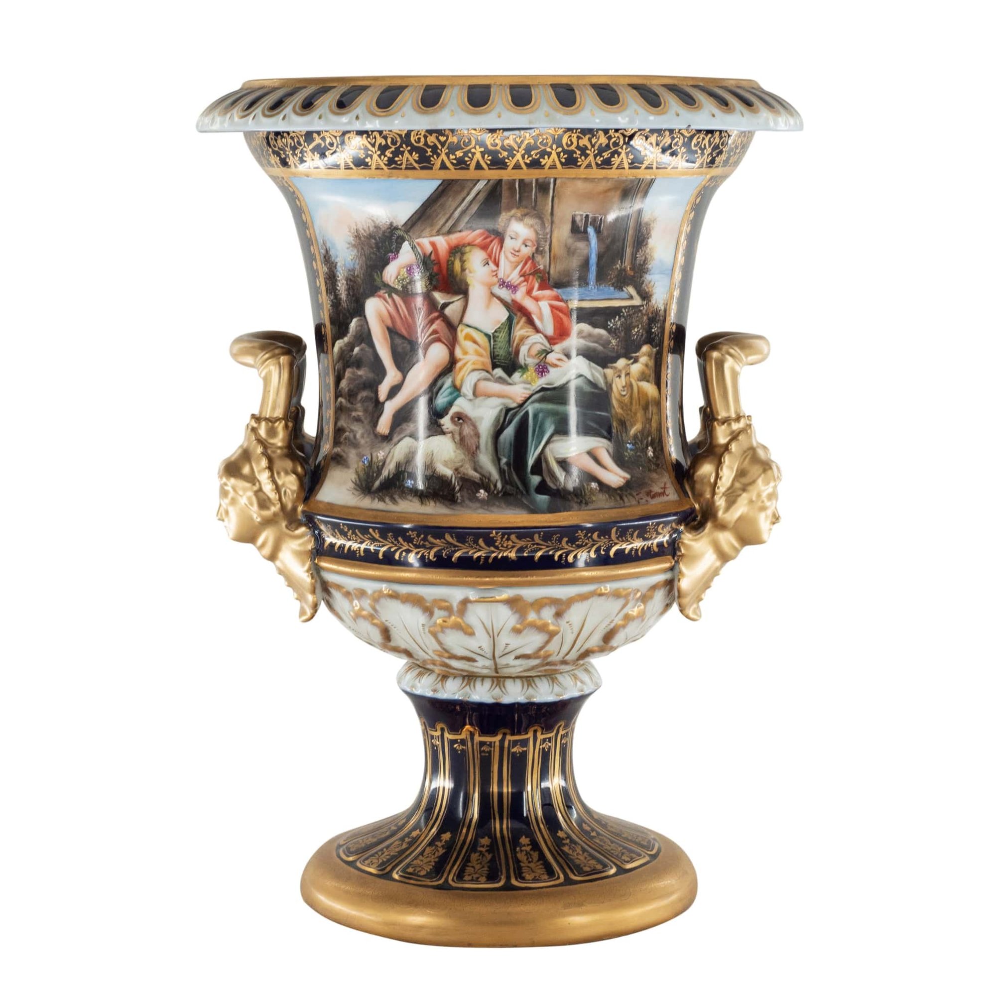 Medium Rococo Krater Pot #5073 | Auctionninja.com