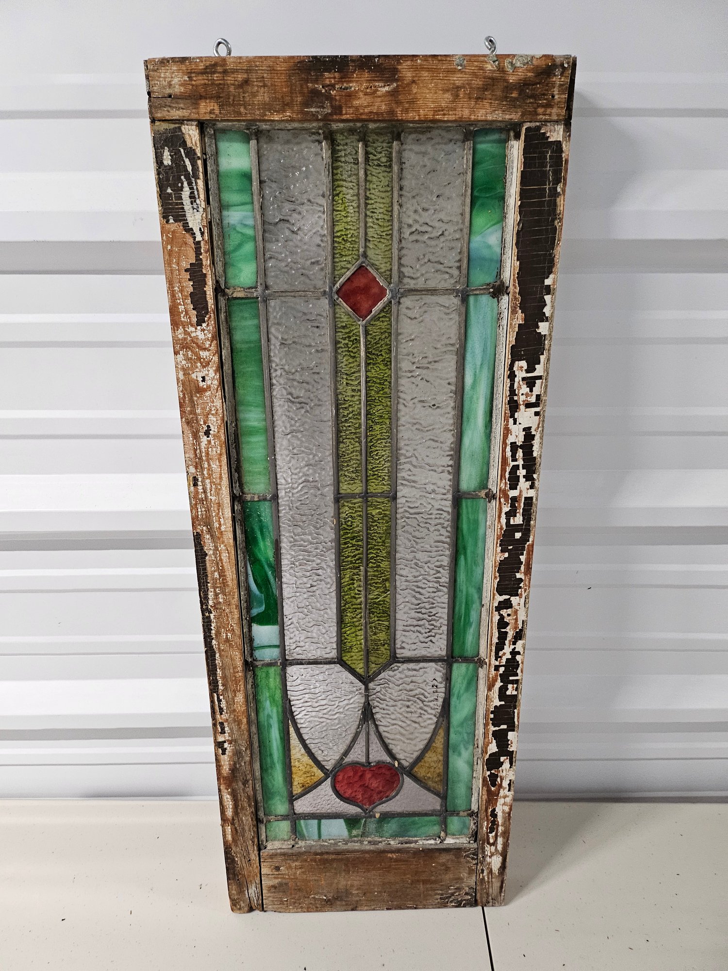 Small Antique Stained Glass Window #5611 | Auctionninja.com