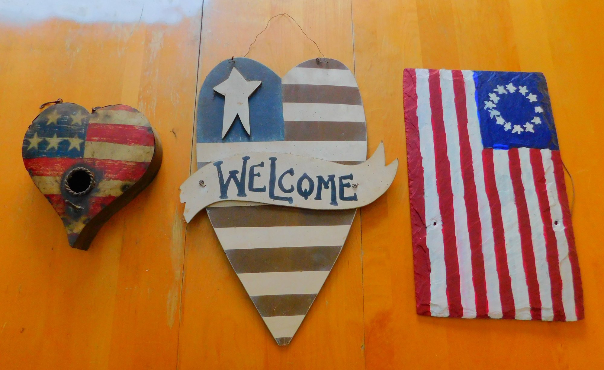 3 Flag Like Wall Hangings #6621 | Auctionninja.com