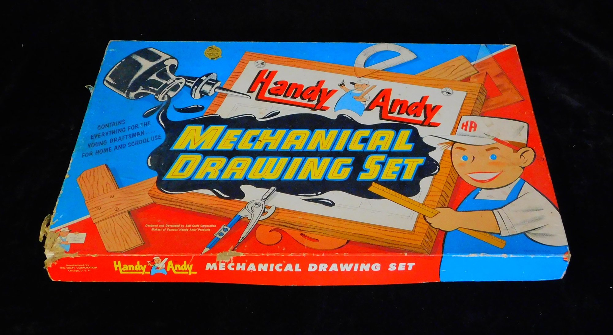 1960's Handy Andy Mechanical Drawing Set #6395 | Auctionninja.com