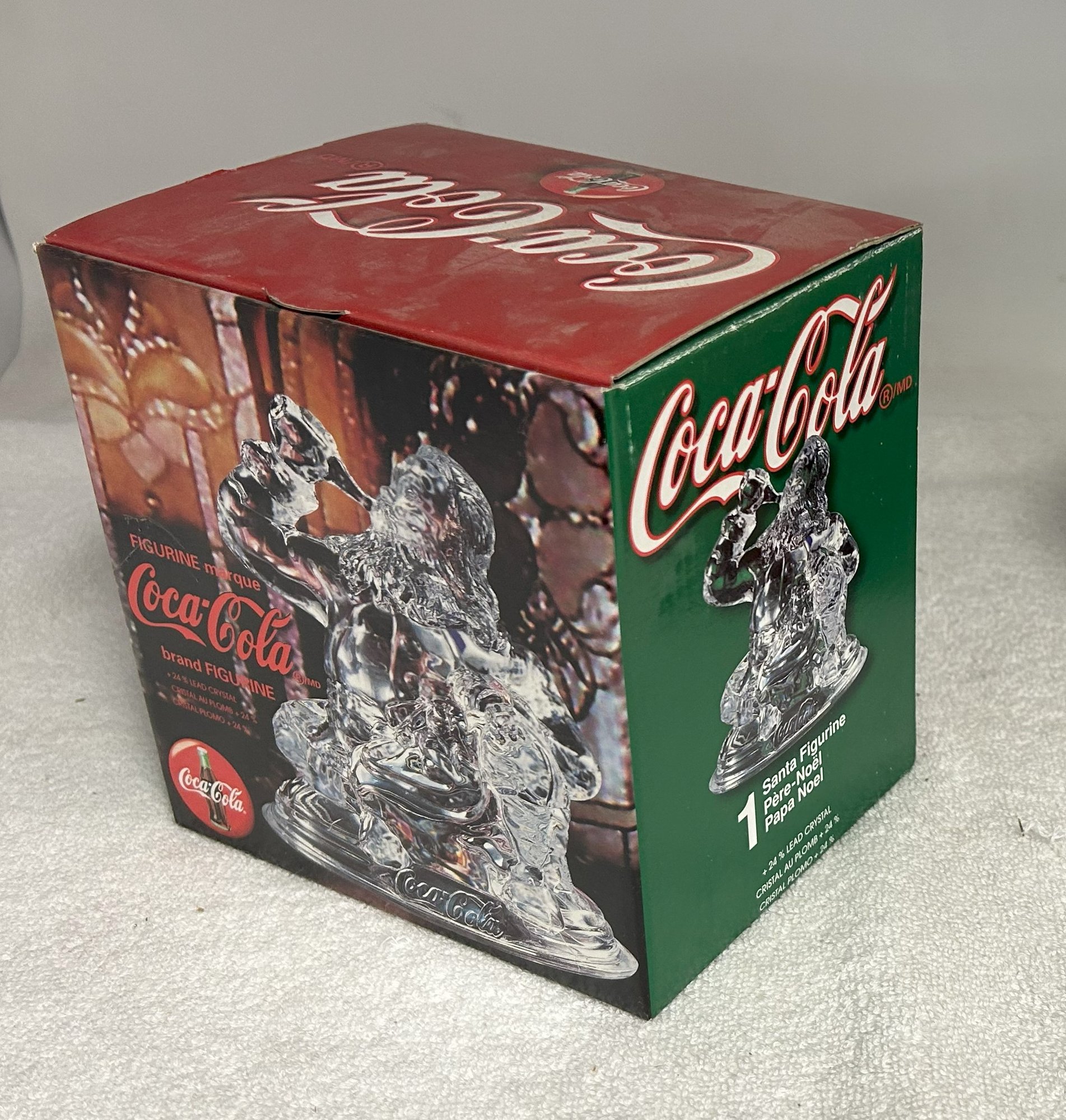 Coca Cola Crystal Santa Figurine #5248 | Auctionninja.com