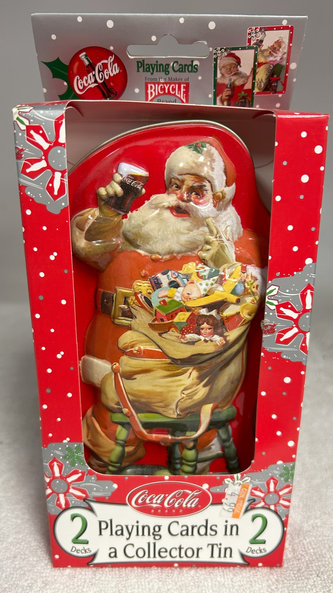 2 Decks Of Collectible Coca Cola Cards In Collectors Tin, With 2 ...