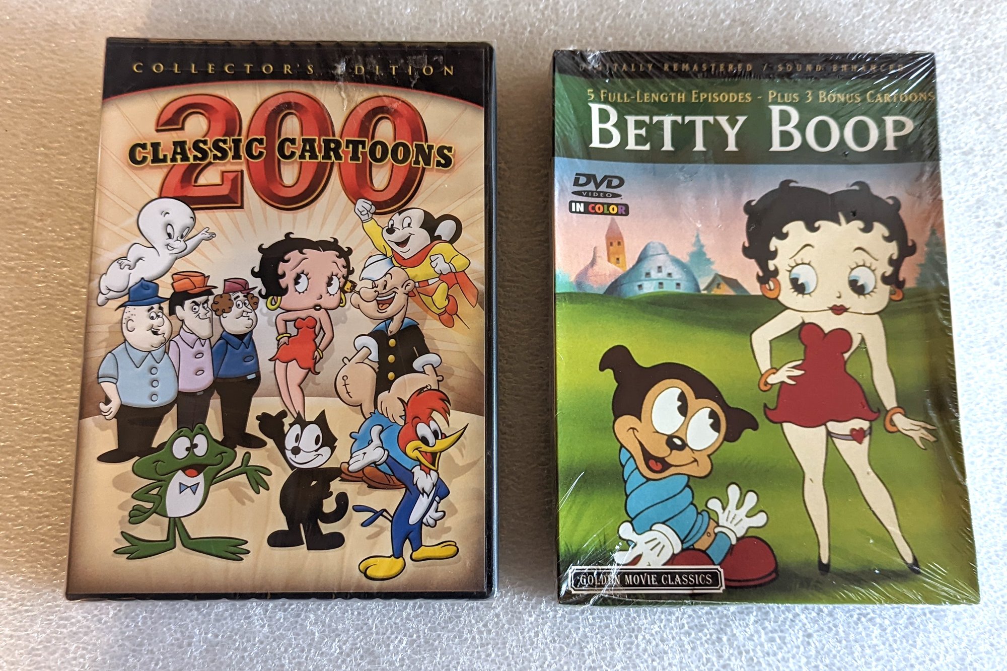 Betty Boop: 5 Full Length Episodes & Bonus Cartoons &200 Classic ...