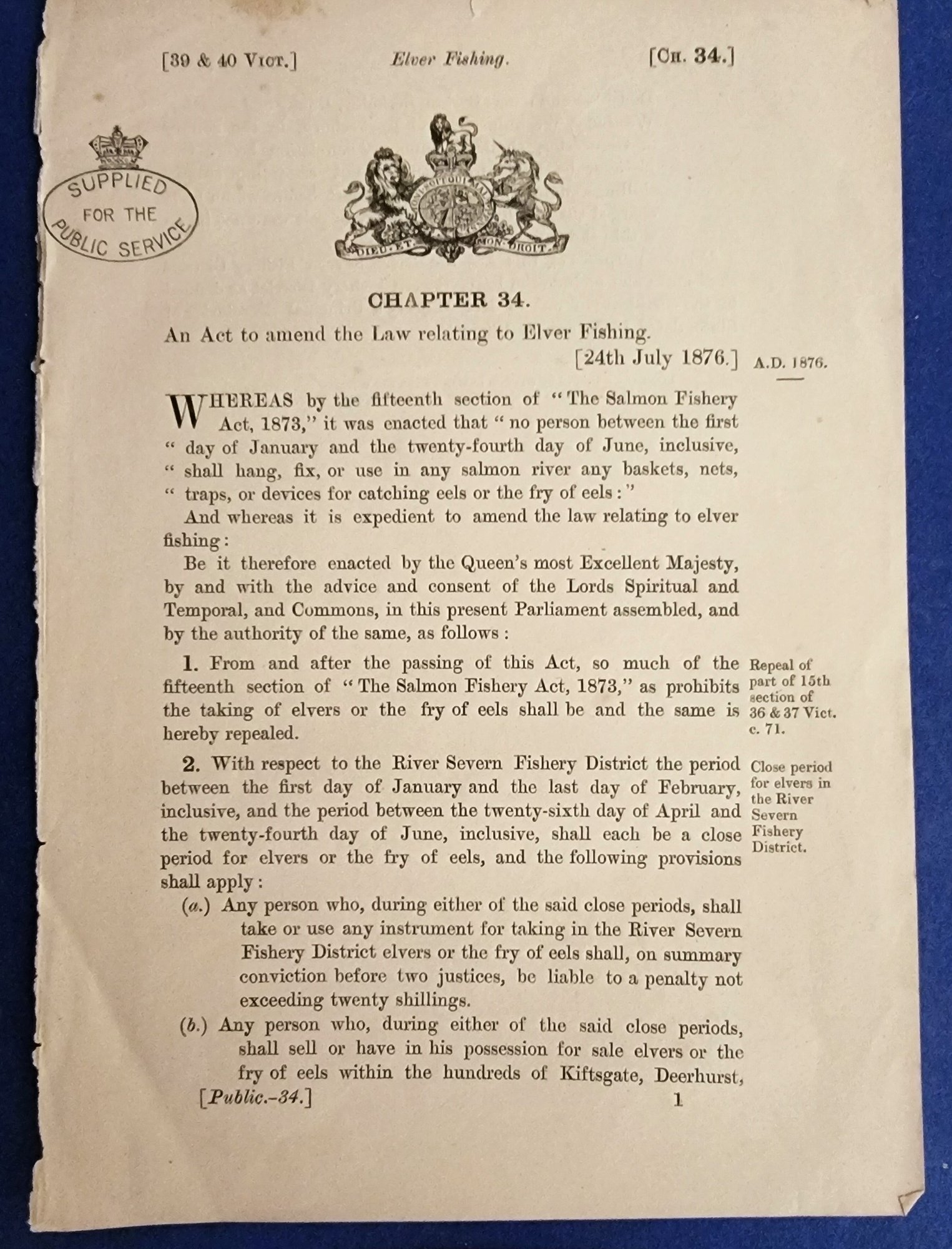 Acts Of Queen Victoria No Small Salmon Taking Branding Herring Catch ...