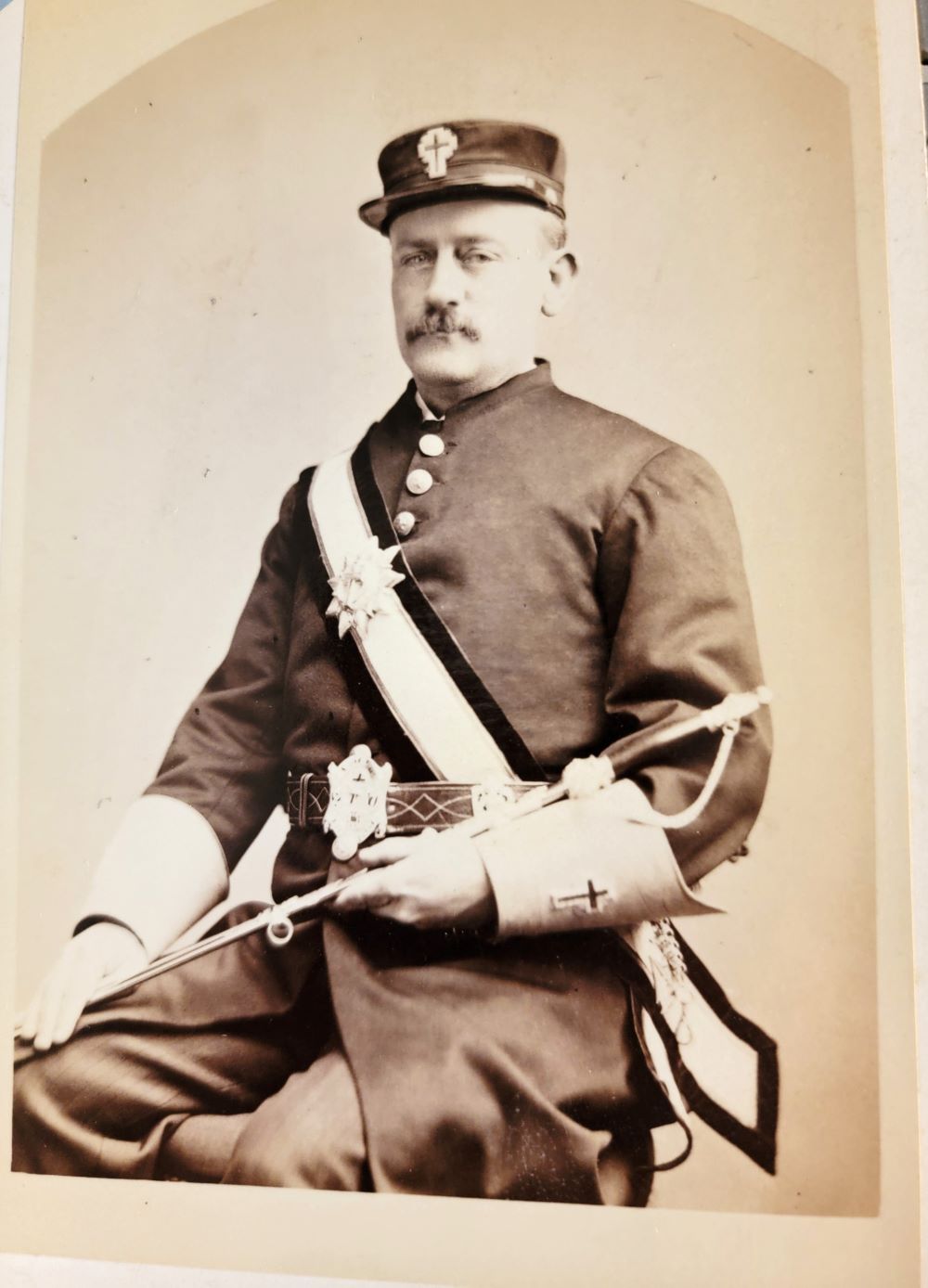 1800s To Early 1900s CDV Photograph Of Knights Of The Templars Member ...