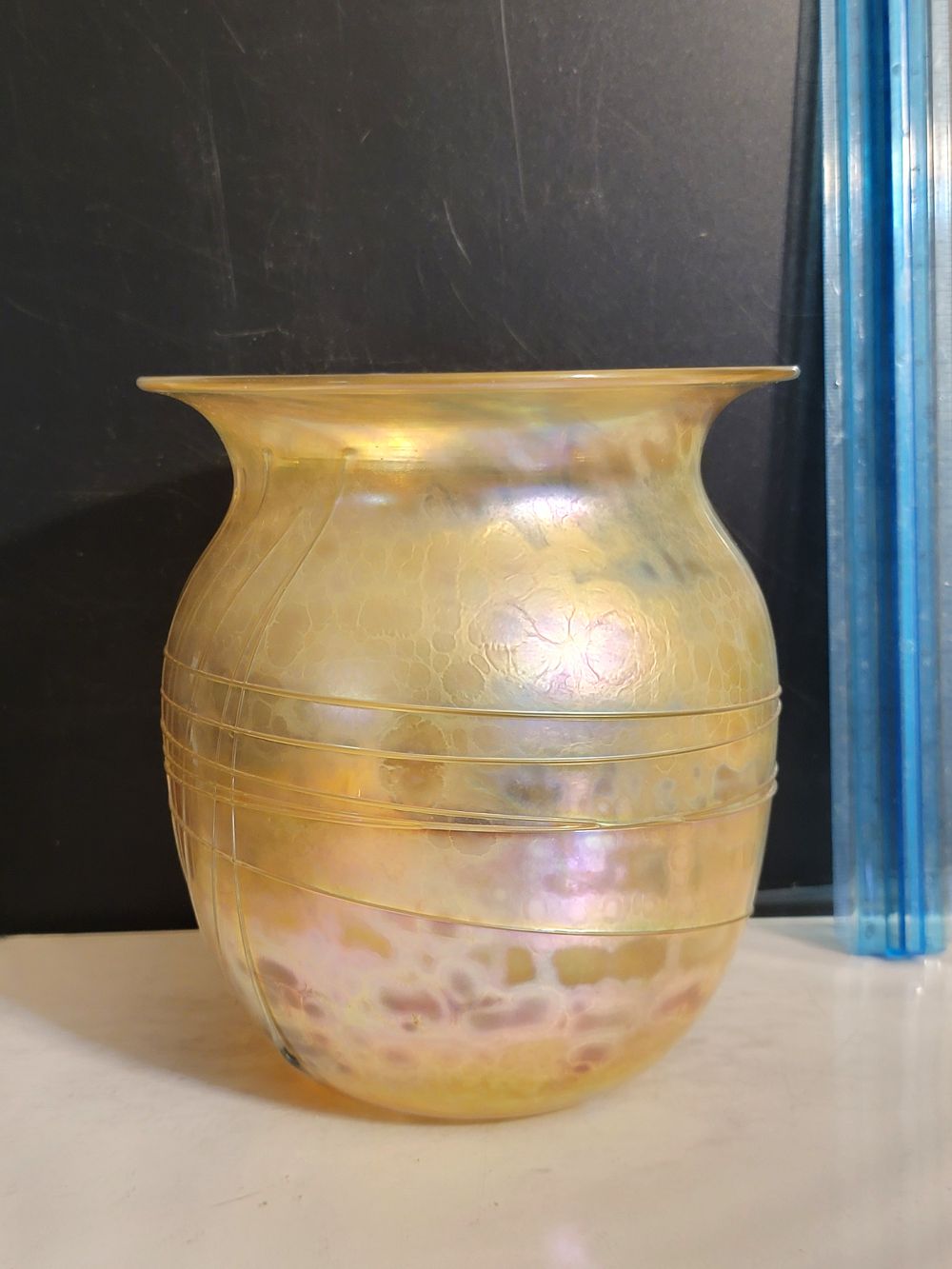 A Very Early Roger Roland Signed Art Glass, Made In 1998 And Made Using ...