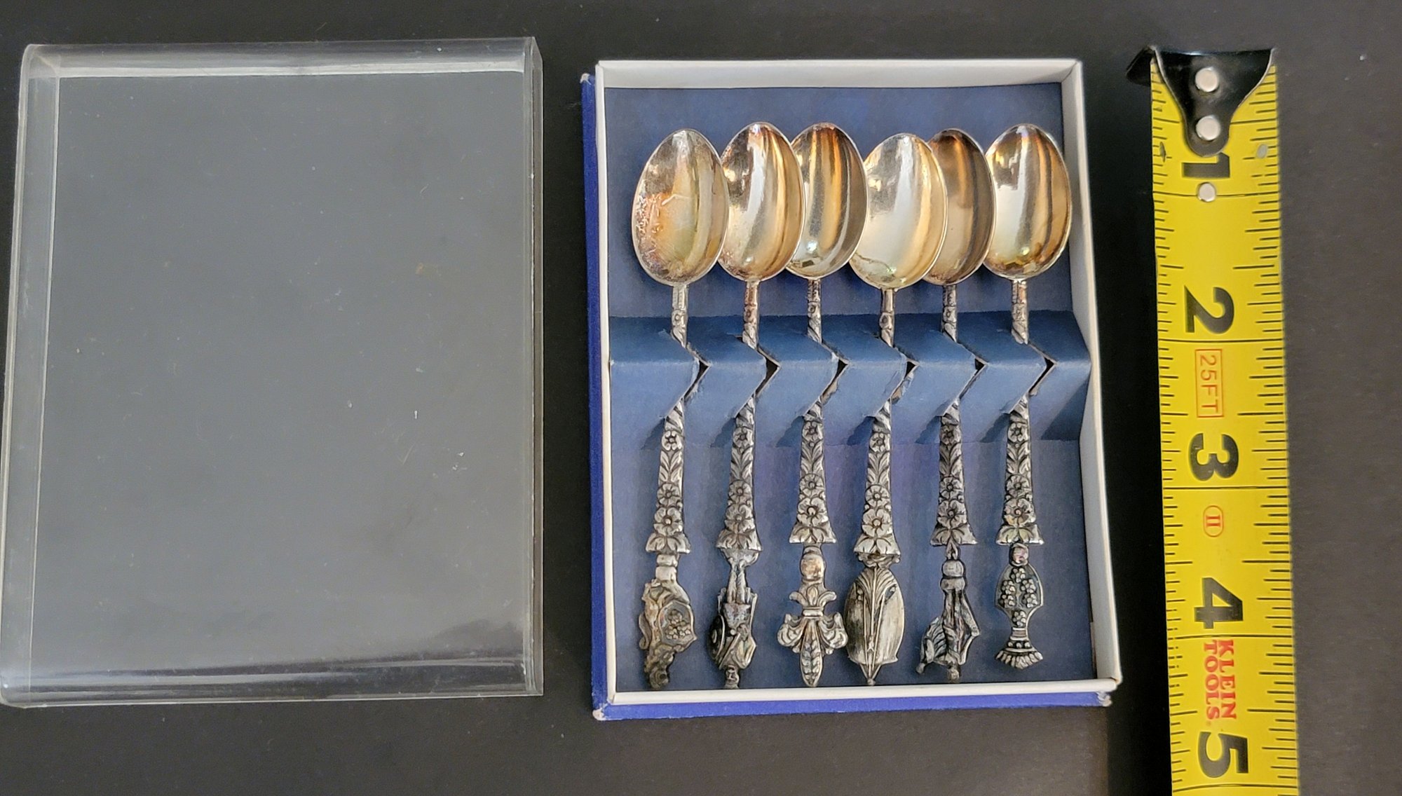 Vintage Set Of Six MEKA Denmark Demitasse Spoons W/Original Box. Silver ...