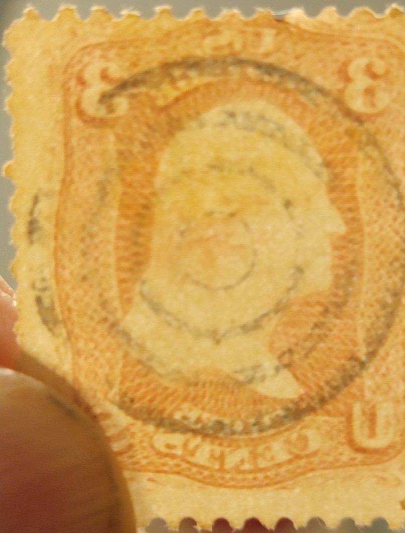 Bullseye Cancelled 1861-62 Scott #64 Dull Pink Or Dull Red 3 Cent ...