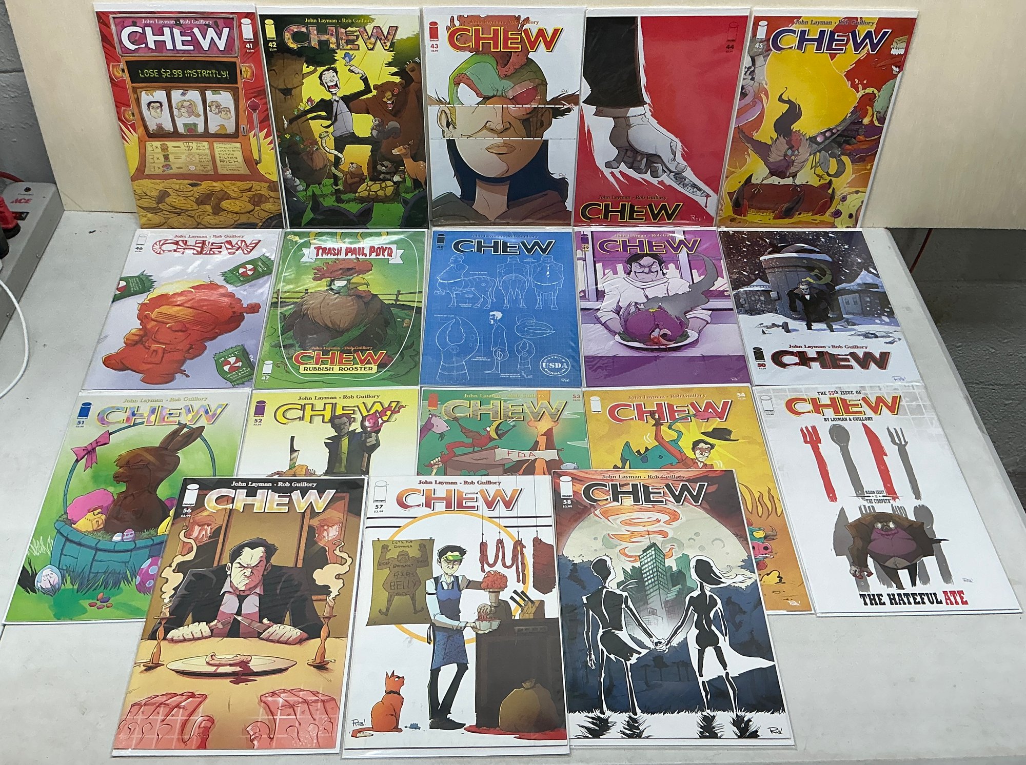 Chew Comics #41 - 58 #9813 | Auctionninja.com