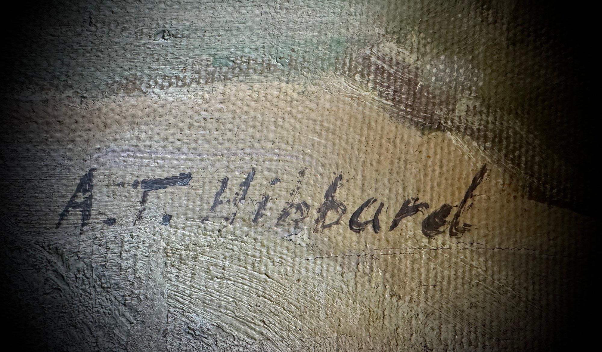 Original Aldro Hibbard Painting Jackson NH Covered Bridge In Winter 20 ...