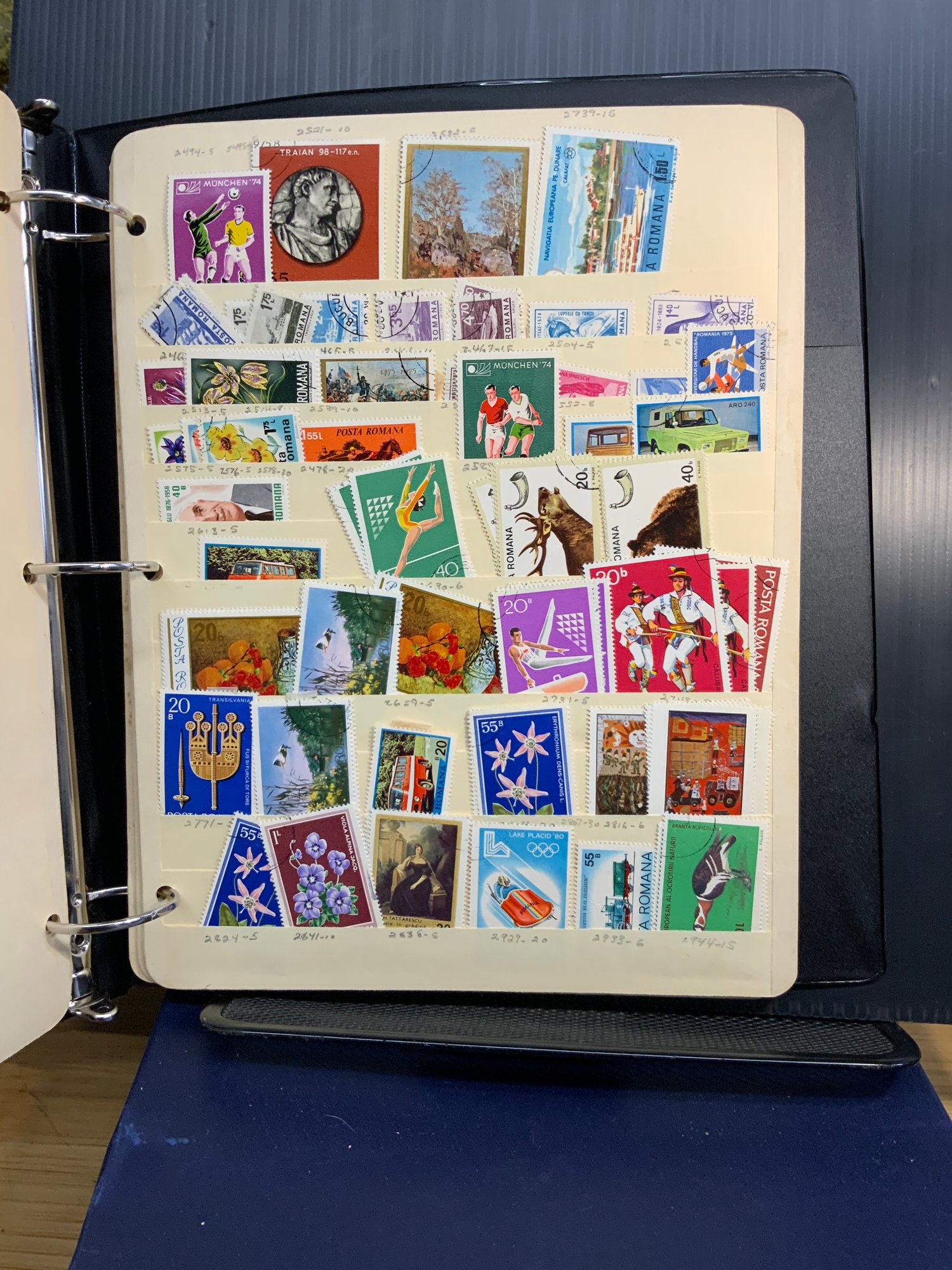 Stamp Stock Book With 13 Pages Of Stamps #9625 | Auctionninja.com