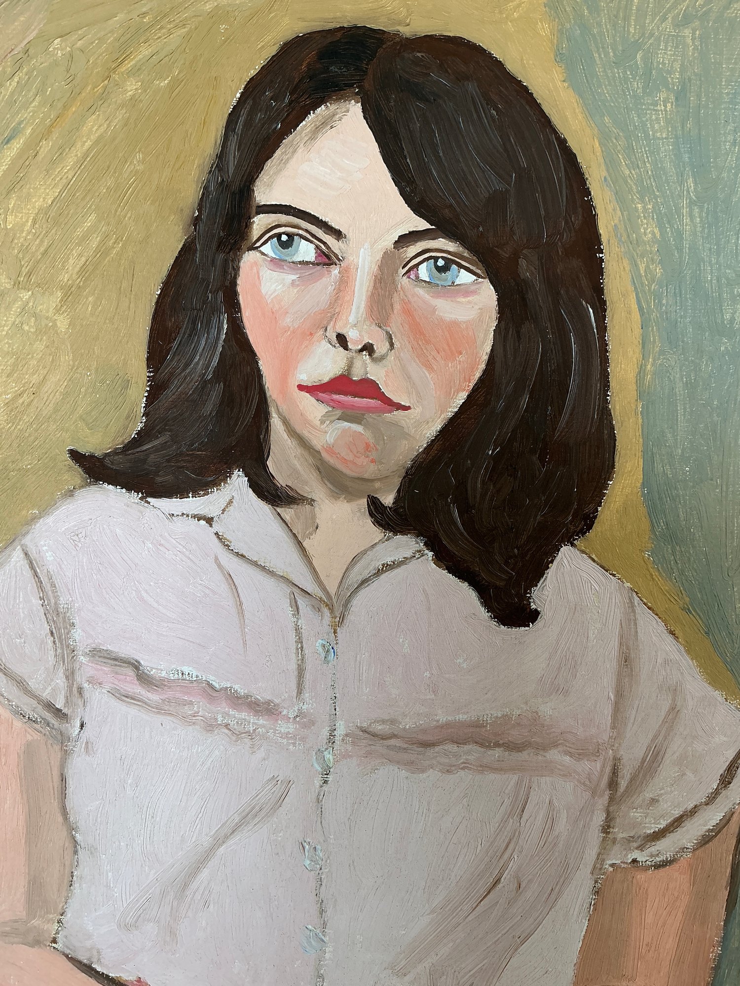 Earle T. Merchant (1903 - 1997) Oil On Board Portrait Of Erin OConner ...