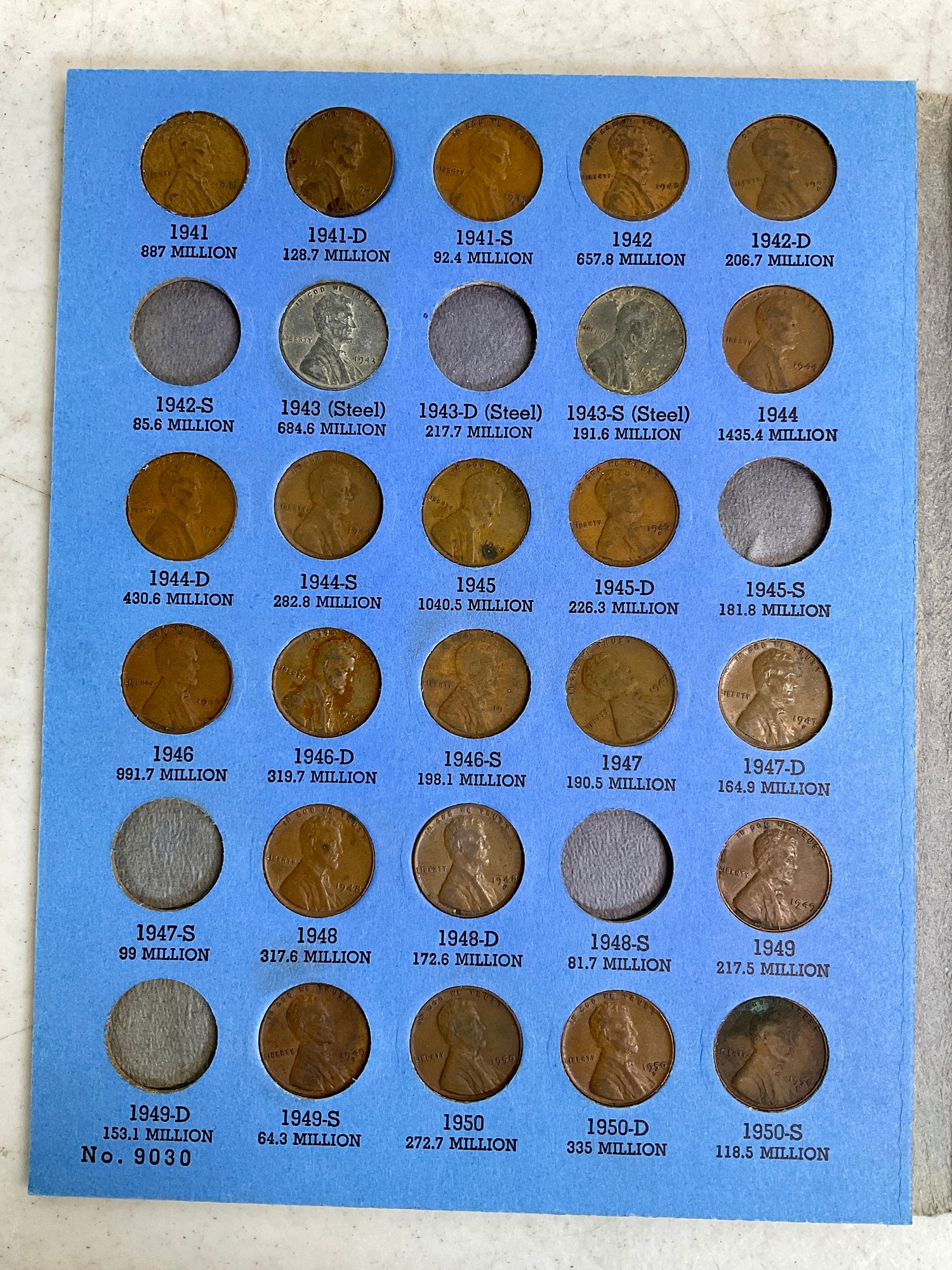 Lincoln Head Cent Booklet With 56 Pennies #8787 | Auctionninja.com