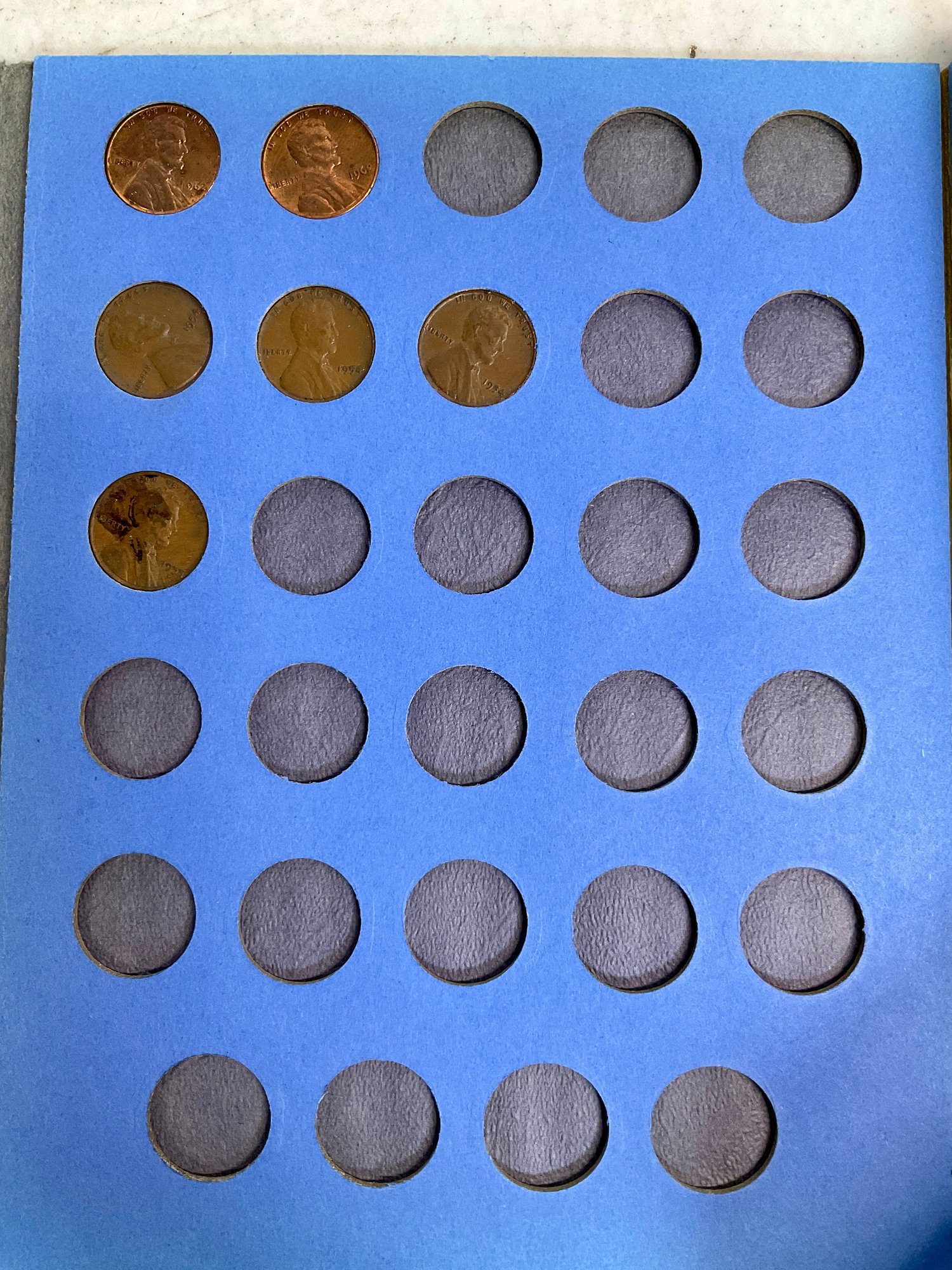 Lincoln Head Cent Booklet With 56 Pennies #8787 | Auctionninja.com
