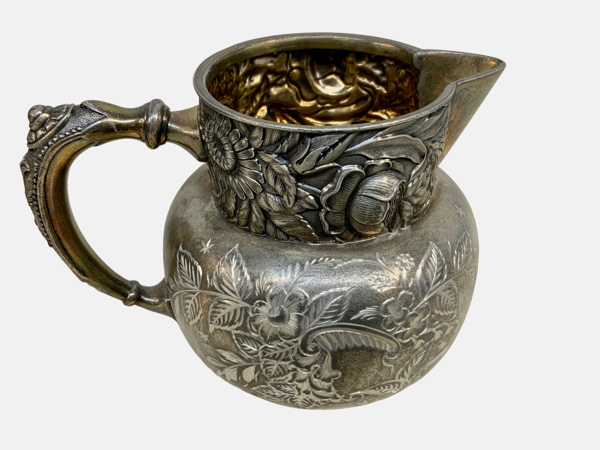 Antique Three Piece Silver Plate Service Set Derby Silver Company #4163 ...