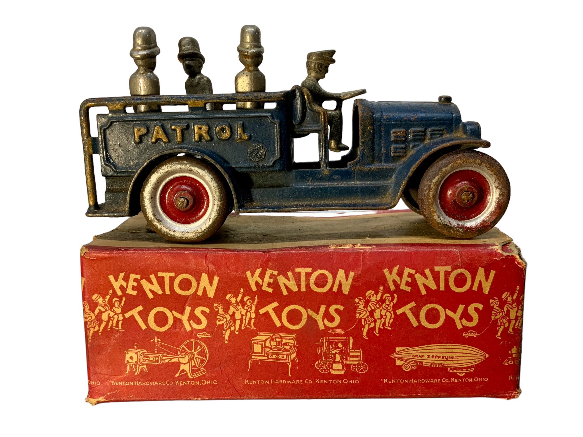 Antique Kenton Toys Police Patrol Car With Original Box #6150 ...
