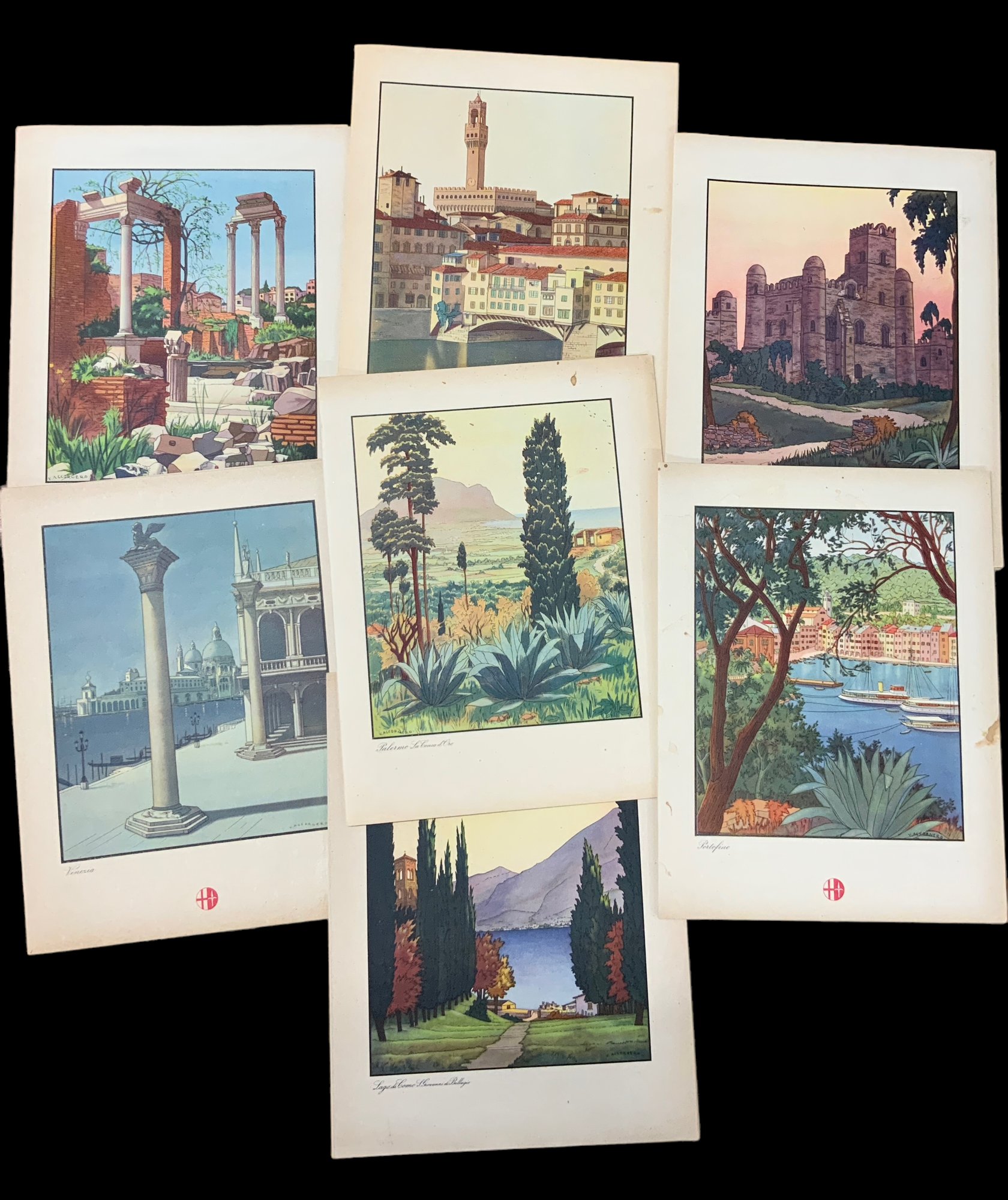 7 Unique Cruise Menus SS Roma 1938 #4381 | Auctionninja.com