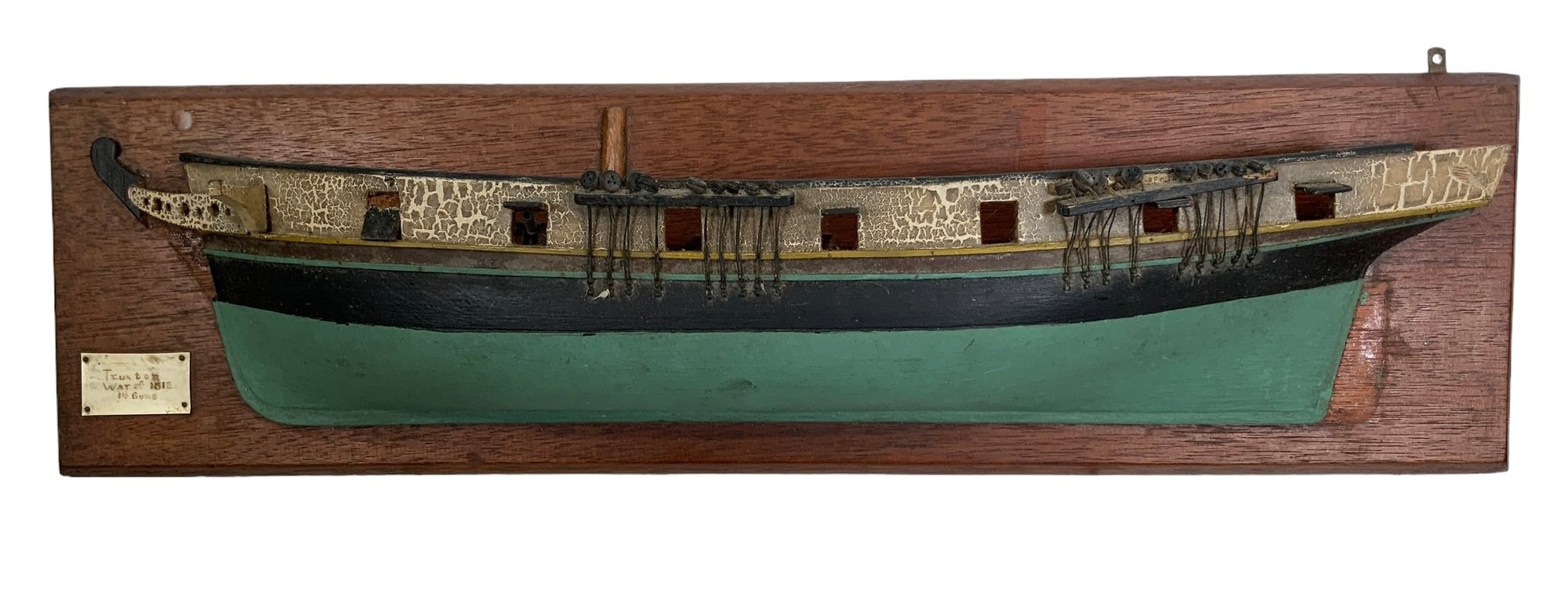 Antique Half Hull Ship Model Truxtun War Of 1812 #8615 | Auctionninja.com