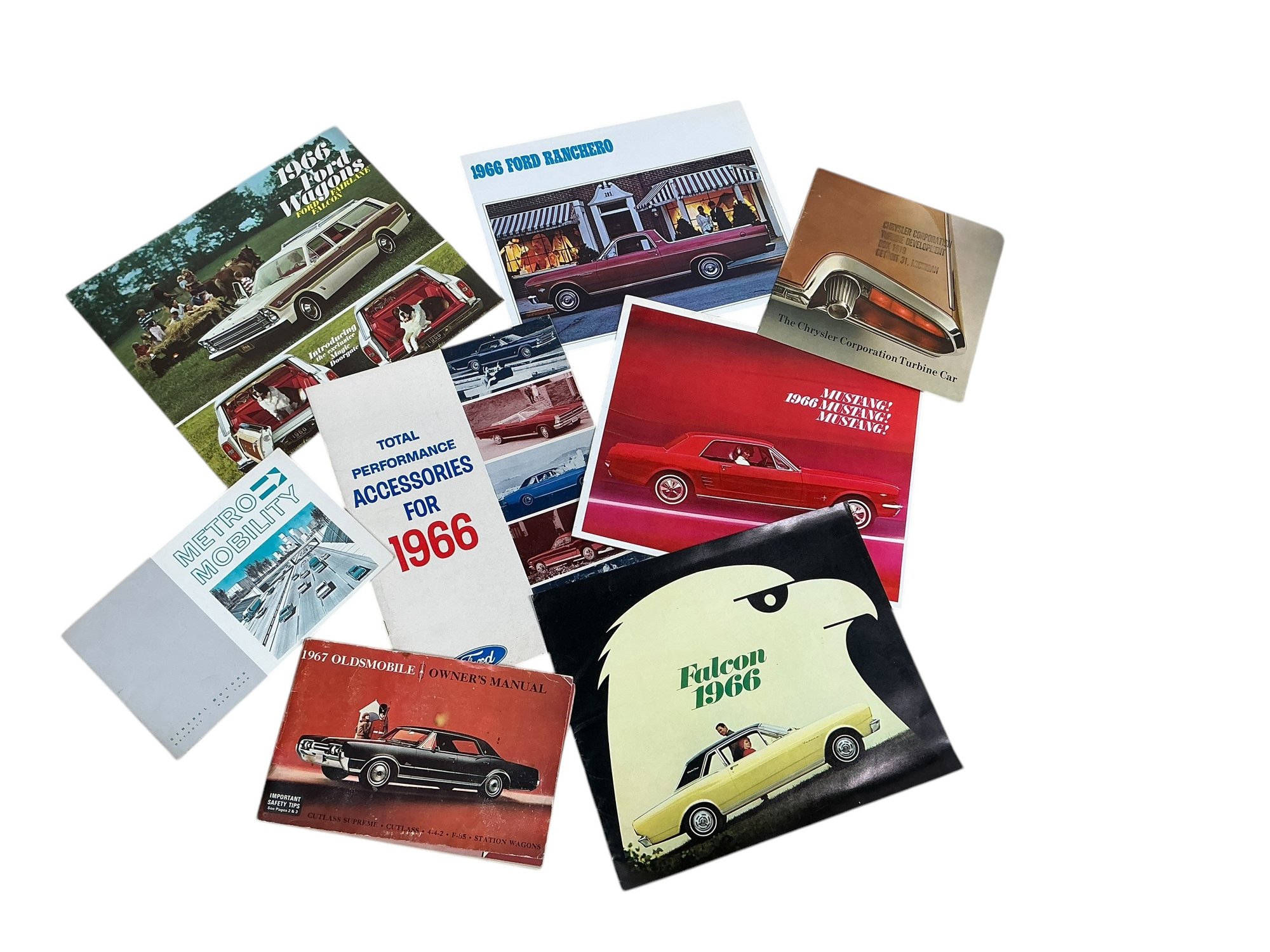 Lot Of Vintage 1960s Car Brochures Chrysler Turbine 1966 Ford Ranchero ...