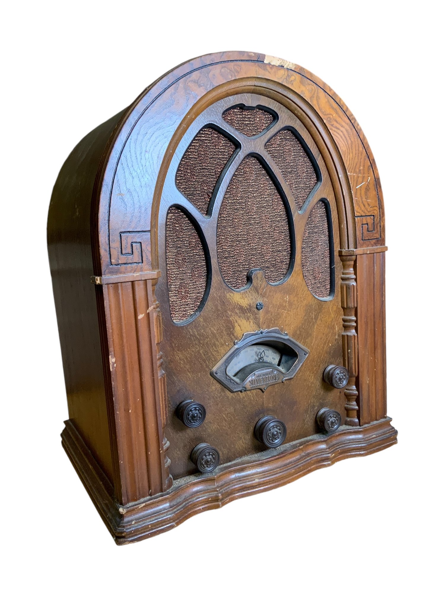 Antique Silvertone All Wave Super-Heterodyne Cathedral Tube Radio ...