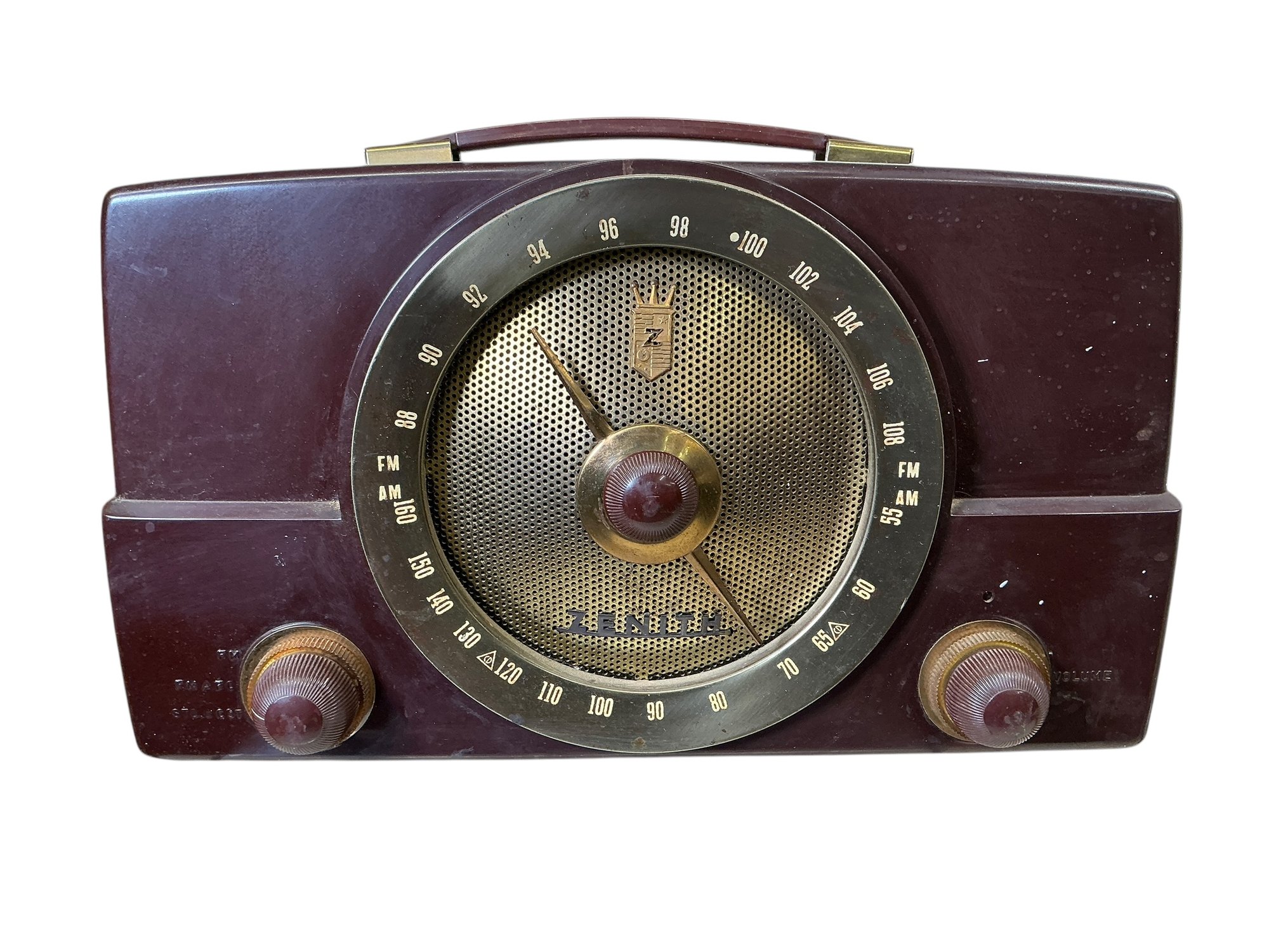 Vintage Zenith Bakelite Table Radio In Working Condition Model Y825 ...