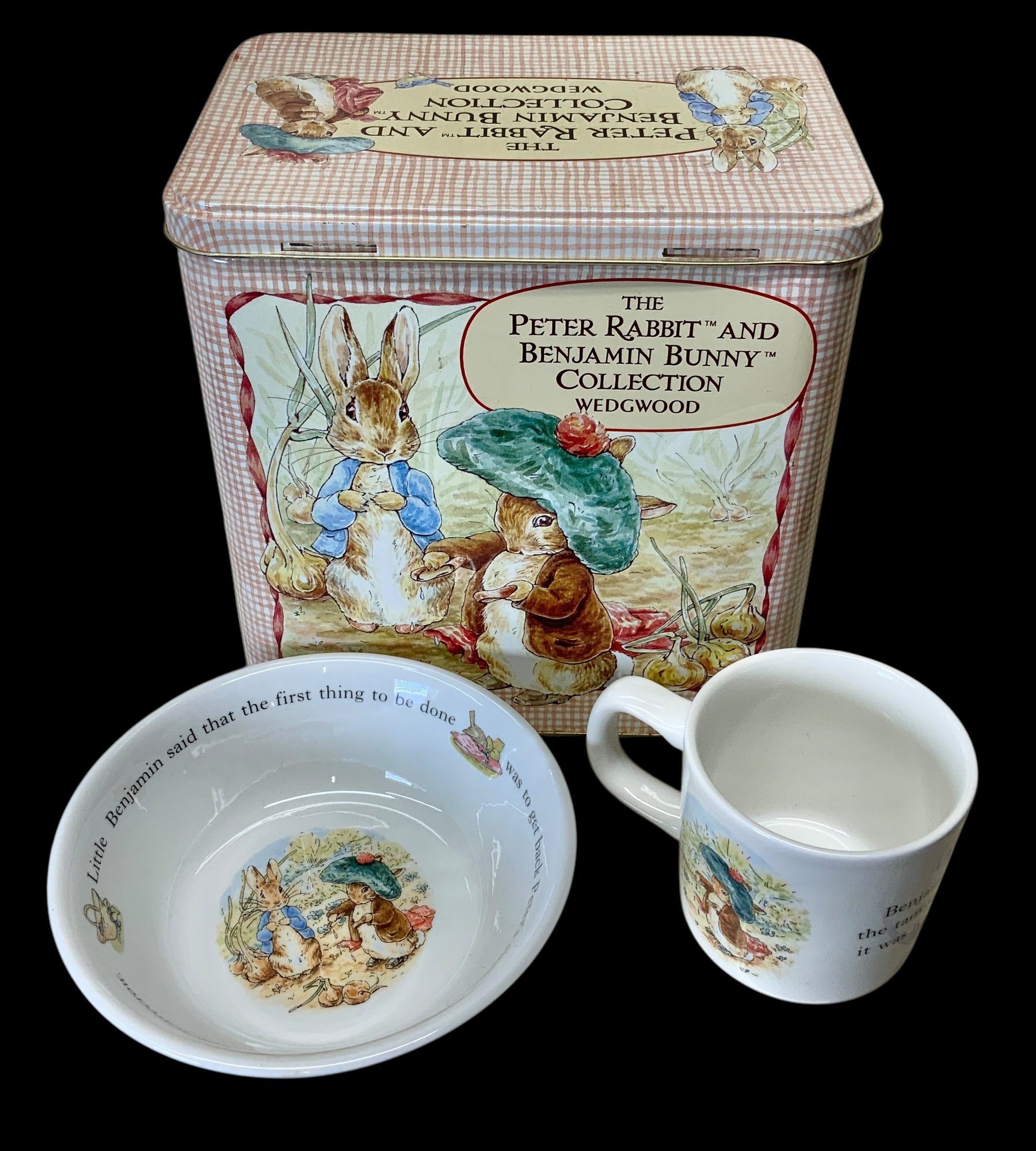 Vintage 1997 Wedgwood The Peter Rabbit And Benjamin Bunny Collection ...
