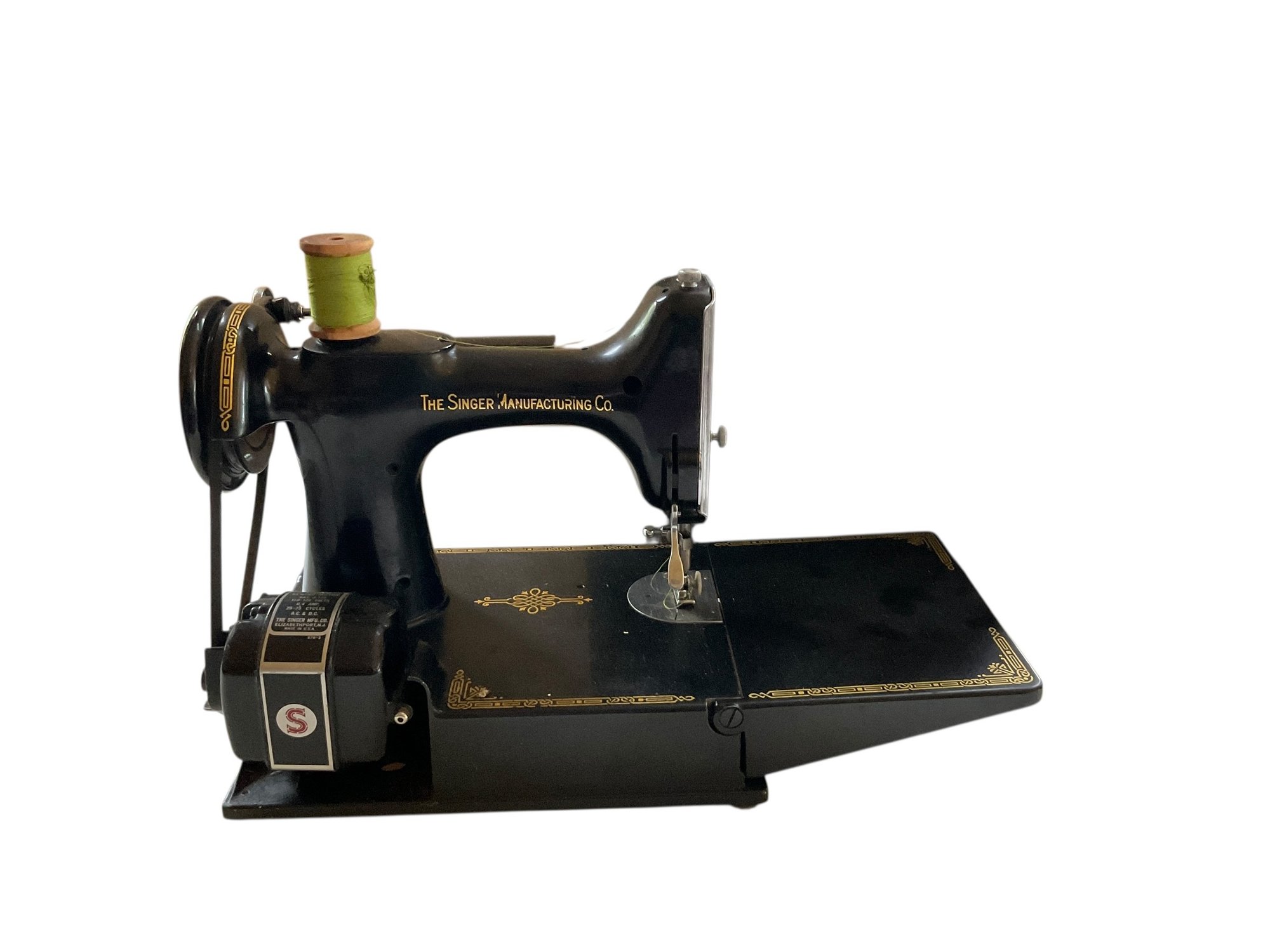Antique Travel Singer Sewing Machine With Case #14298 | Auctionninja.com